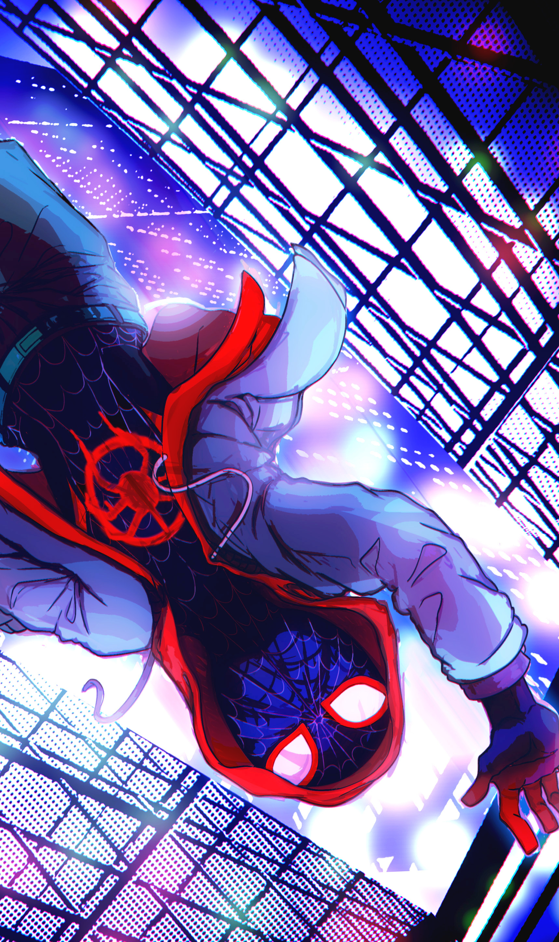 1900x3200 Resolution Miles Morales Cool Art Into The Spider-Verse ...