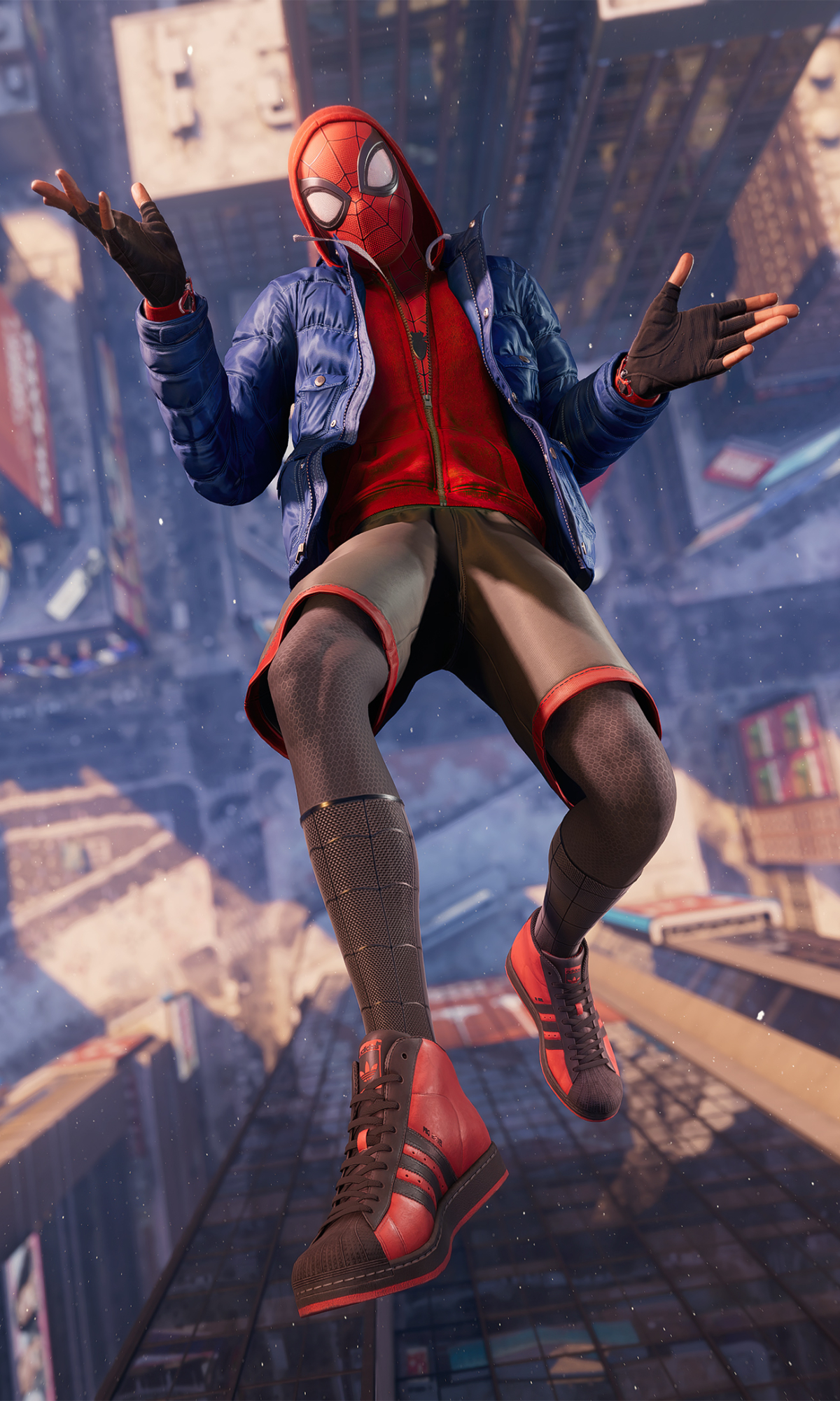 1200x2000 Resolution Miles Morales Spider-Man Falling Cool 1200x2000 ...