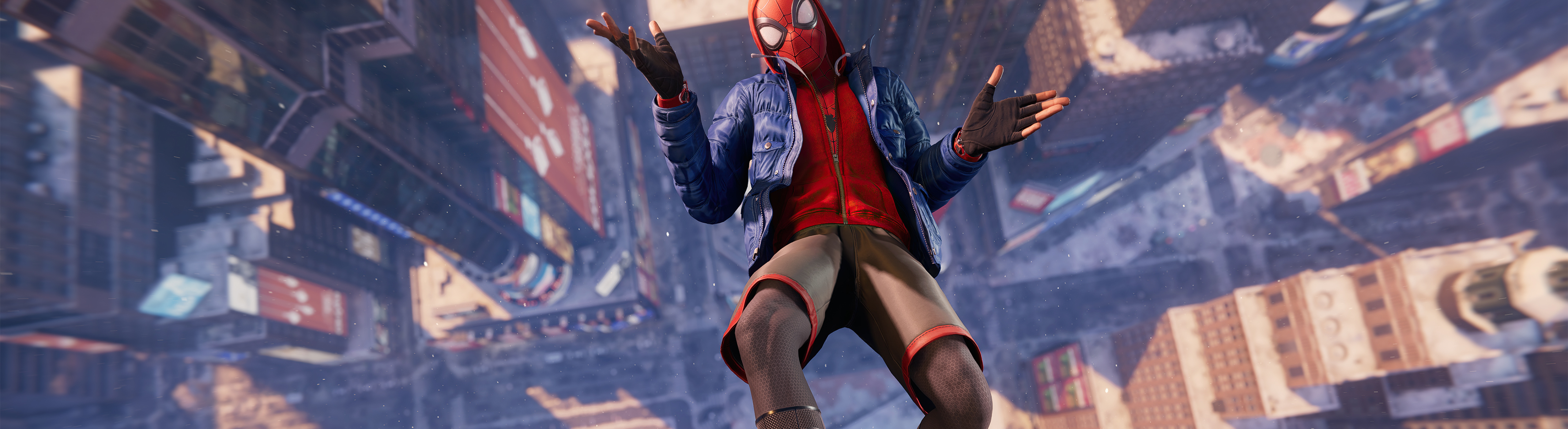 5120x1400 Resolution Miles Morales Spider-Man Falling Cool 5120x1400 ...