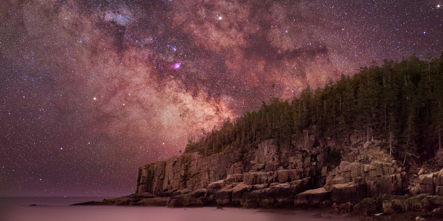 1440x720 Resolution Milky Way Over Otter Cliffs 1440x720 Resolution ...
