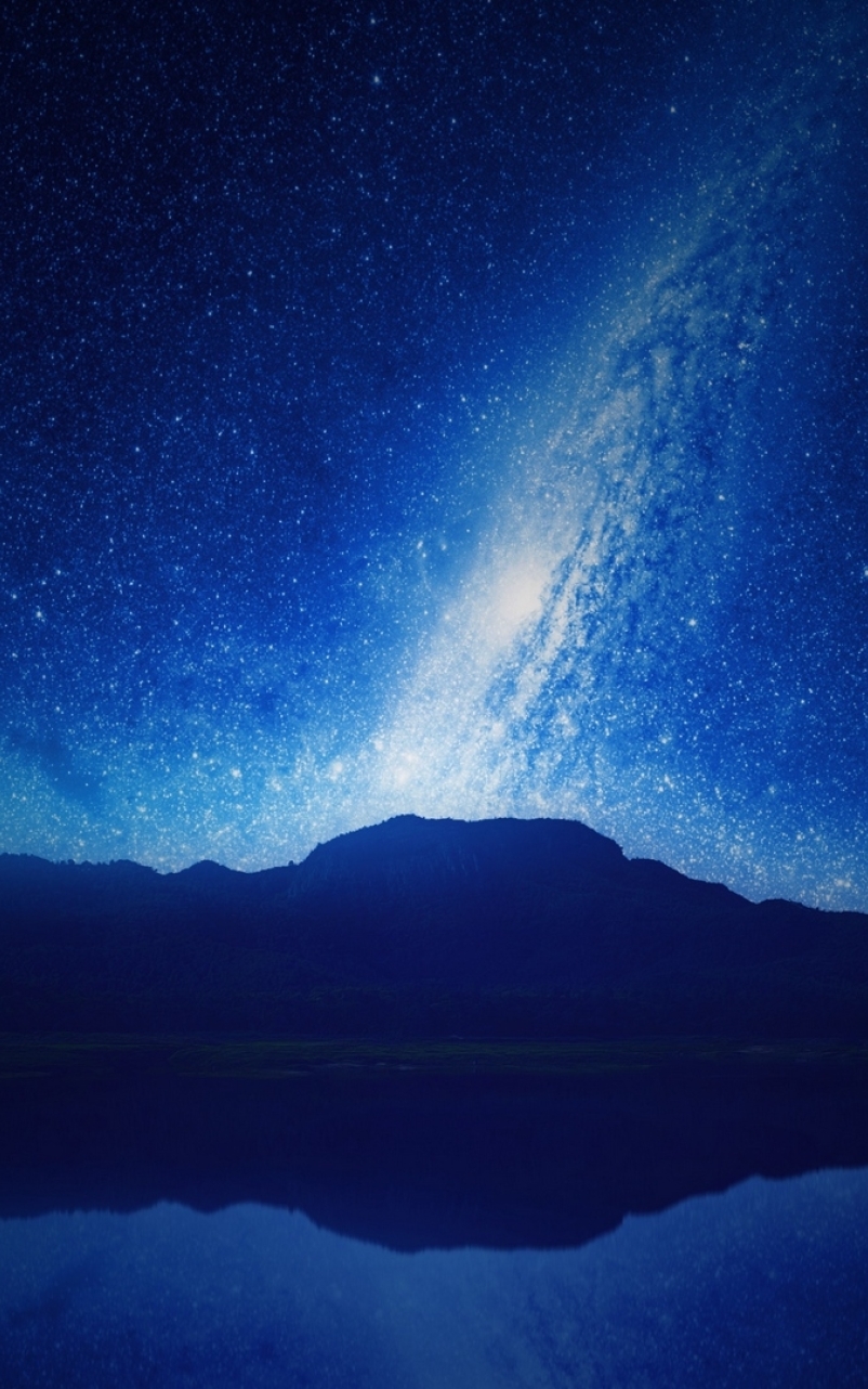 802x1282 Resolution Milky Way Reflection Lake 802x1282 Resolution ...