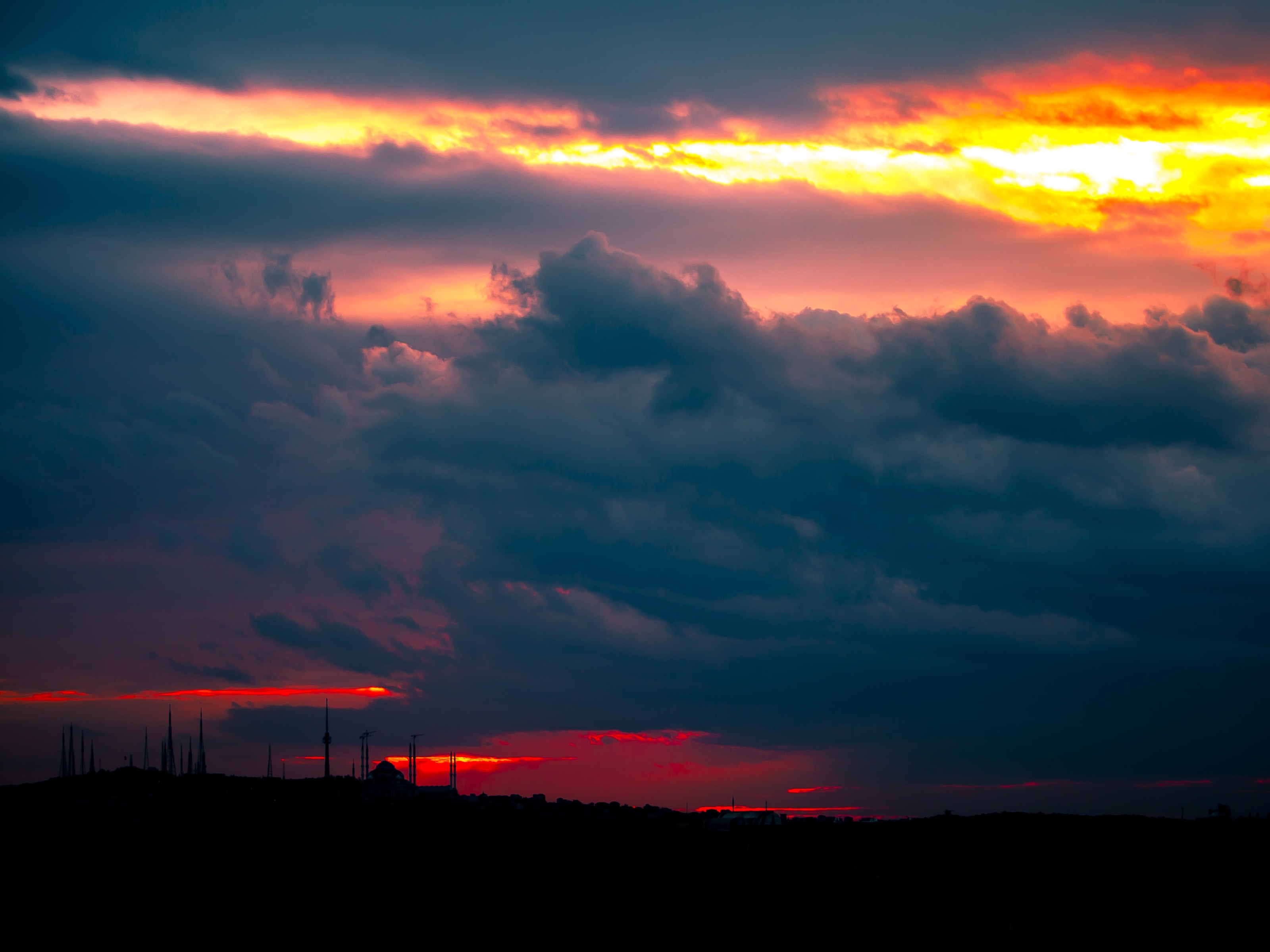 3200x2400 Resolution minarets, sunset, clouds 3200x2400 Resolution ...