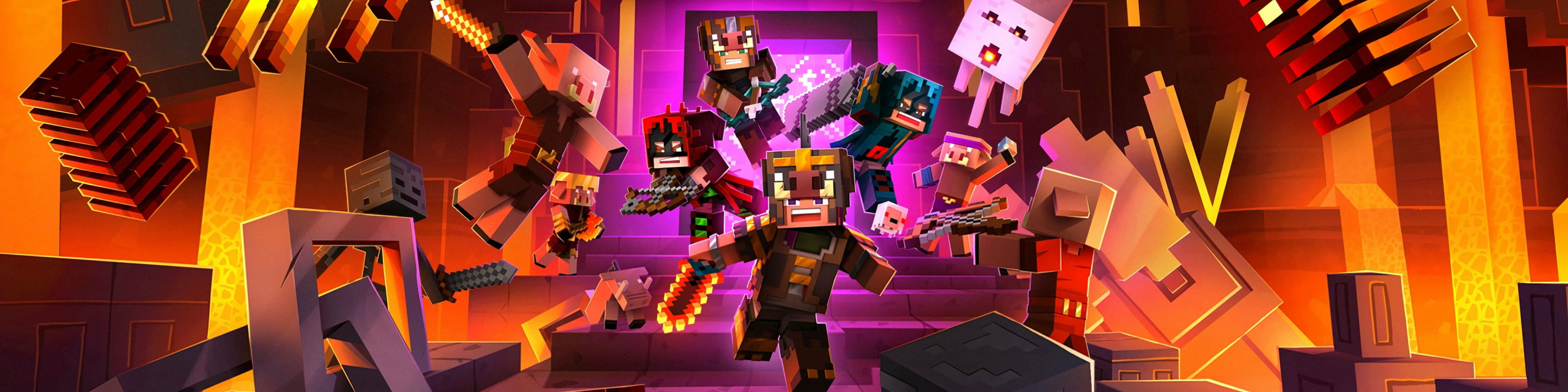 4080x1020 Resolution Minecraft Dungeons 4k Gaming Poster 4080x1020 ...