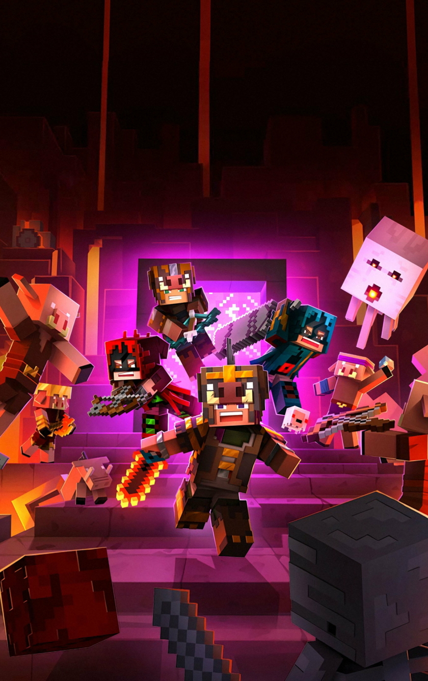 840x1336 Resolution Minecraft Dungeons 4k Gaming Poster 840x1336 ...