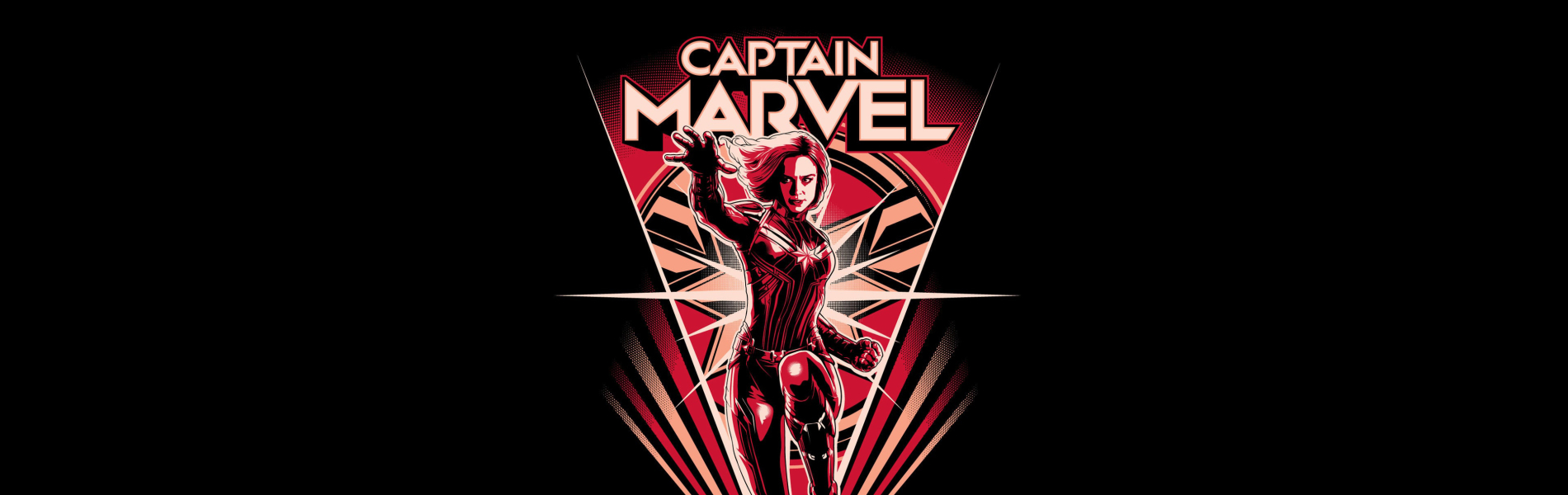 1900x600 Resolution Minimal Captain Marvel 1900x600 Resolution ...