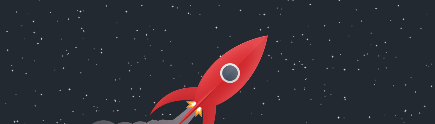 1400x400 Resolution Minimal Rocket In Space 1400x400 Resolution ...