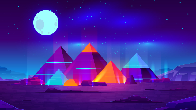 640x360 Resolution Minimalist Pyramid 640x360 Resolution Wallpaper ...