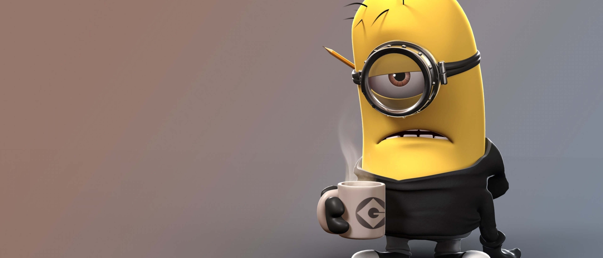 2100x900 Minion Coffee Time 2100x900 Resolution Wallpaper, HD Movies 4K ...