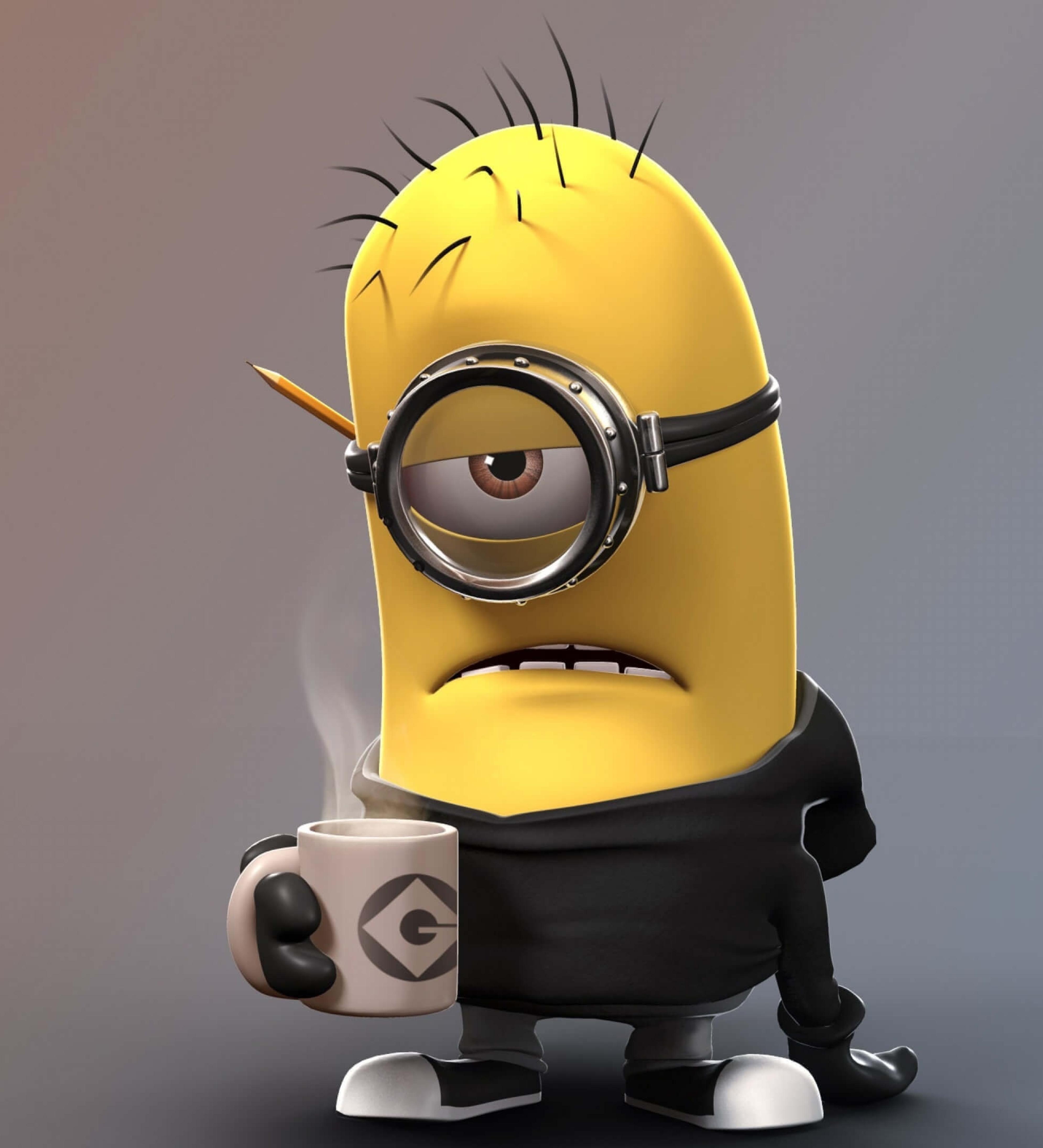 3980x4380 Resolution Minion Coffee Time 3980x4380 Resolution Wallpaper ...