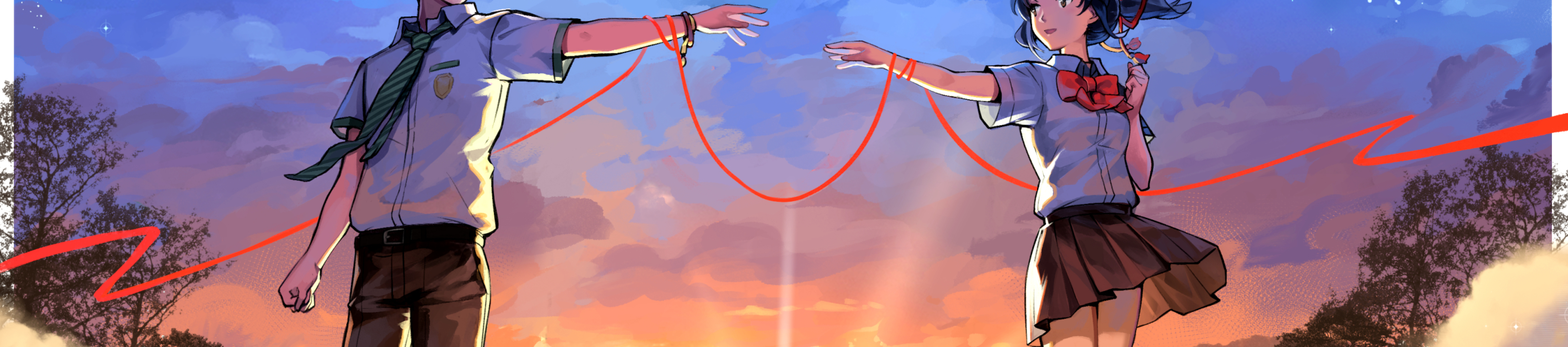 4880x1080 Resolution Mitsuha Miyamizu and Taki Tachibana 4880x1080 ...