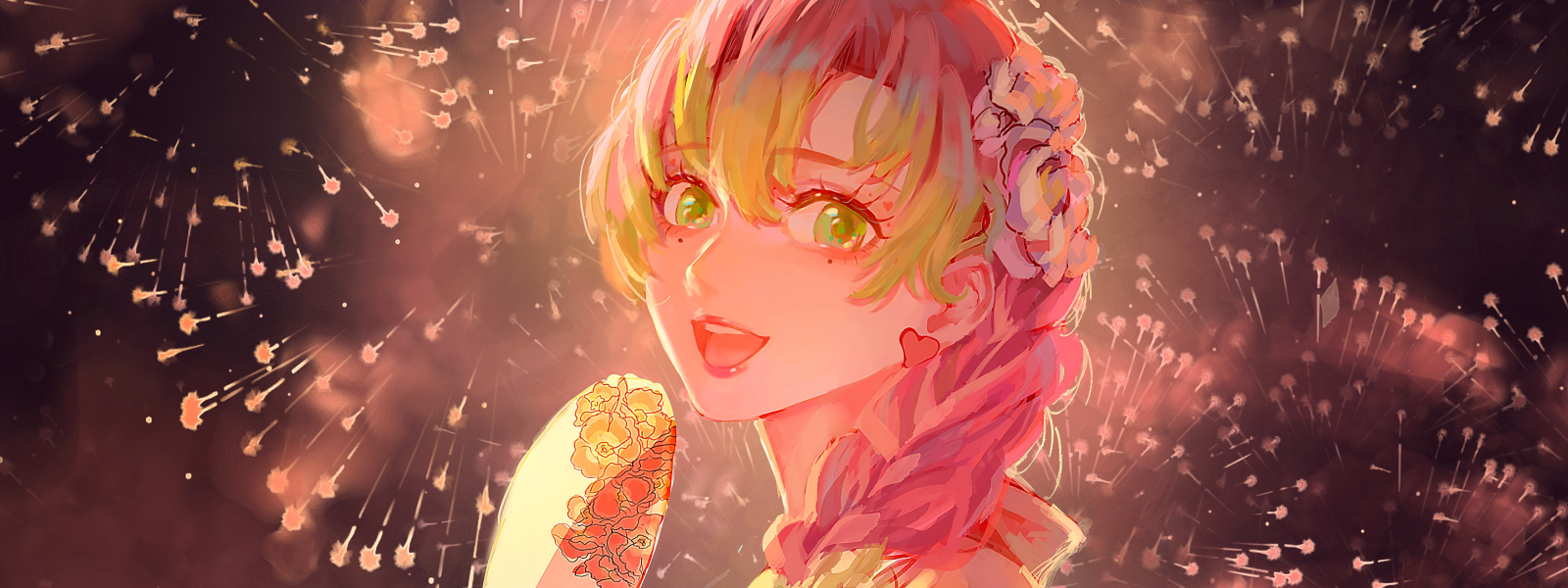 1600x600 Resolution Mitsuri Kanroji HD Demon Slayer Digital Art ...
