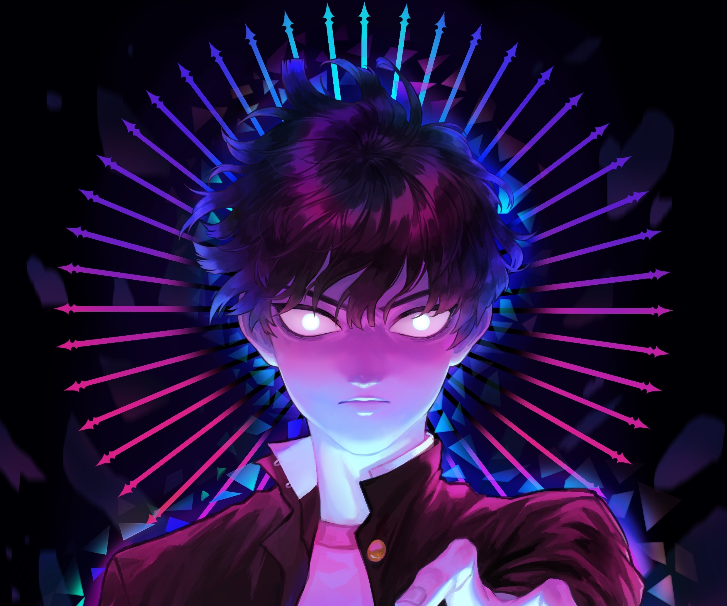 2560 x1440 Mob Psycho 100 HD Arataka Reigen Art 1440P Resolution ...