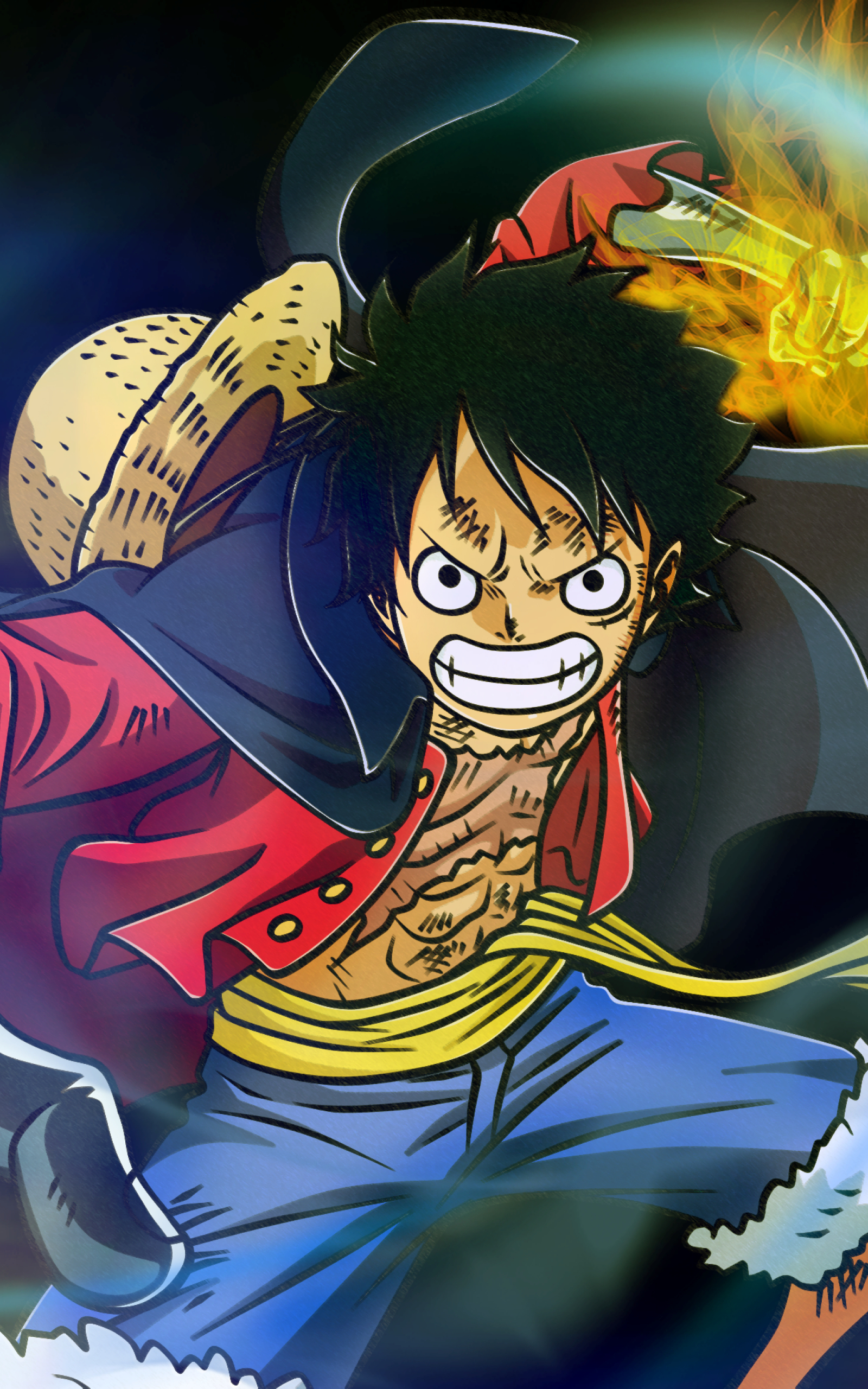 1600x2560 Resolution Monkey Luffy 5K One Piece Angry Art 1600x2560 ...