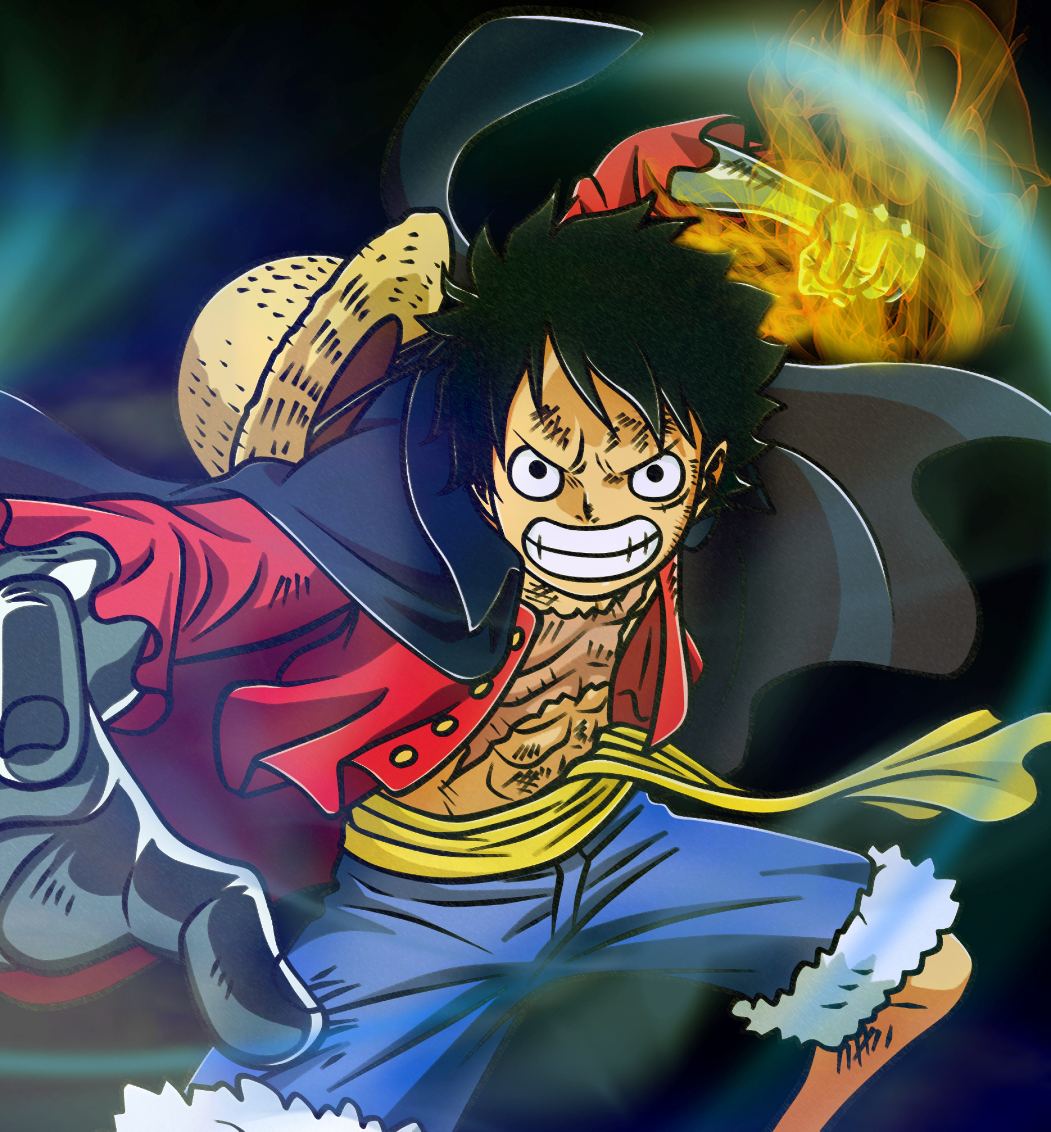 2088x2250 Resolution Monkey Luffy 5K One Piece Angry Art 2088x2250 ...