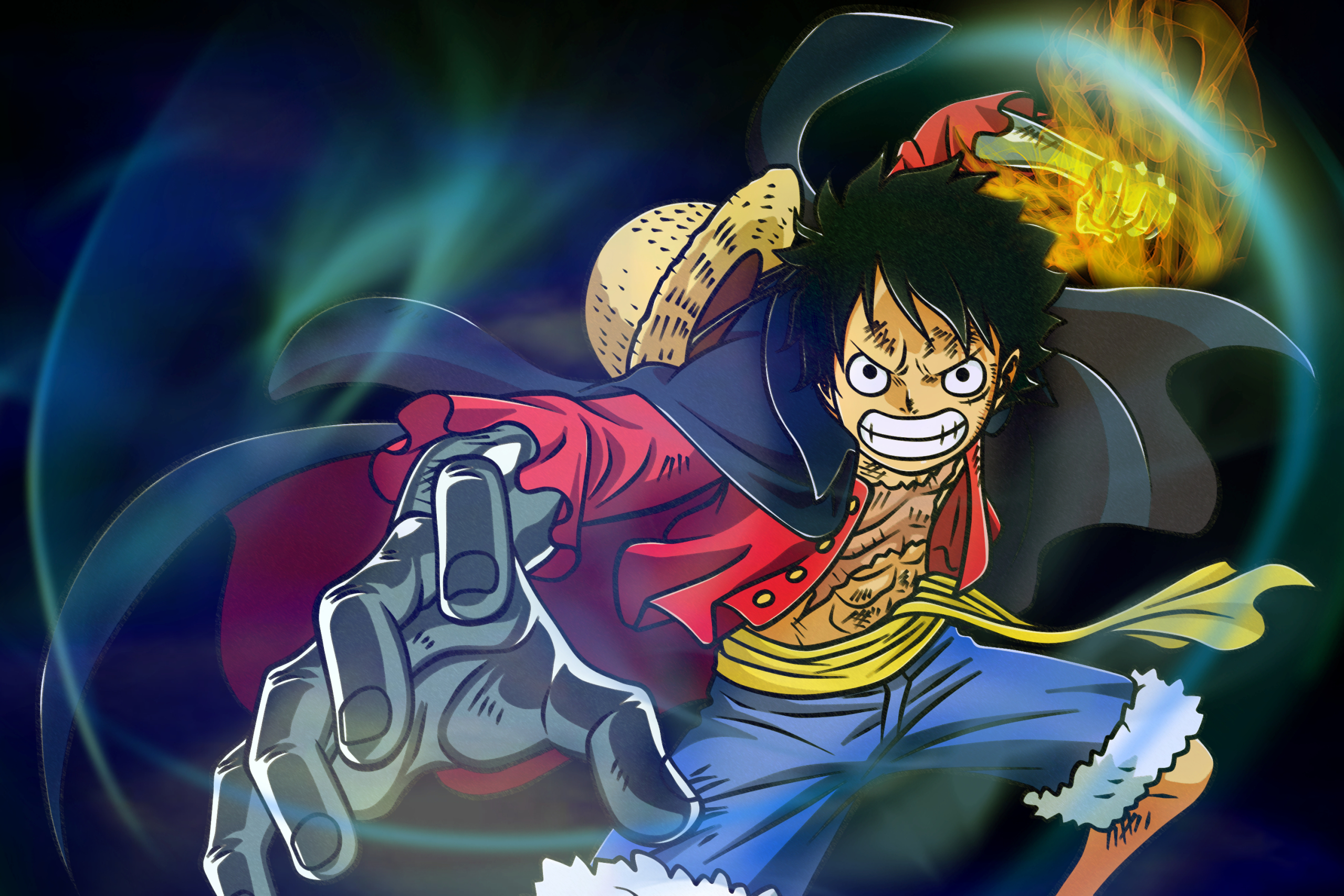 2560x1707 Resolution Monkey Luffy 5K One Piece Angry Art 2560x1707 ...