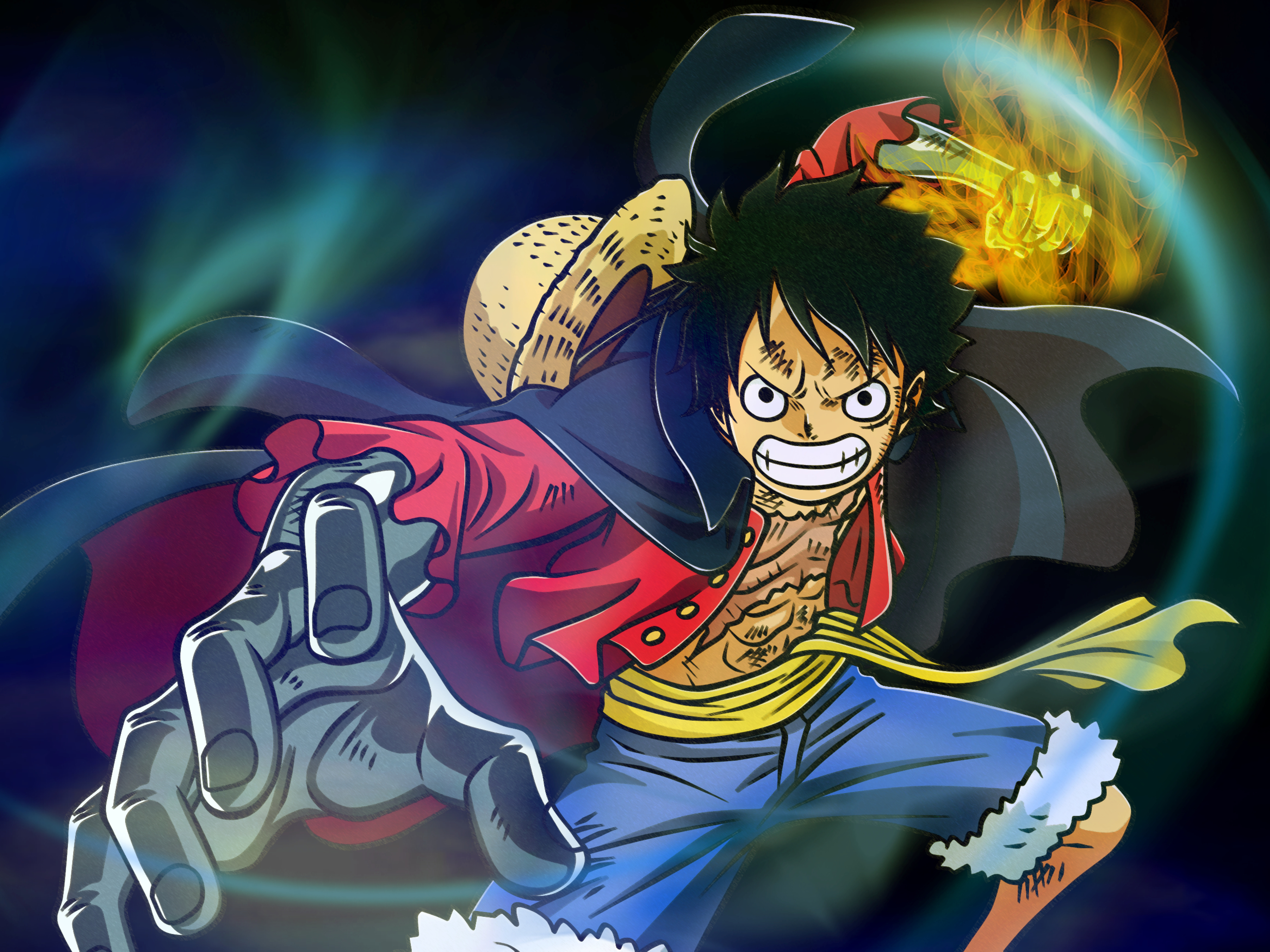 4000x3000 Resolution Monkey Luffy 5K One Piece Angry Art 4000x3000 ...
