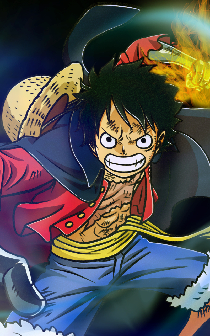 801x1281 Resolution Monkey Luffy 5K One Piece Angry Art 801x1281 ...