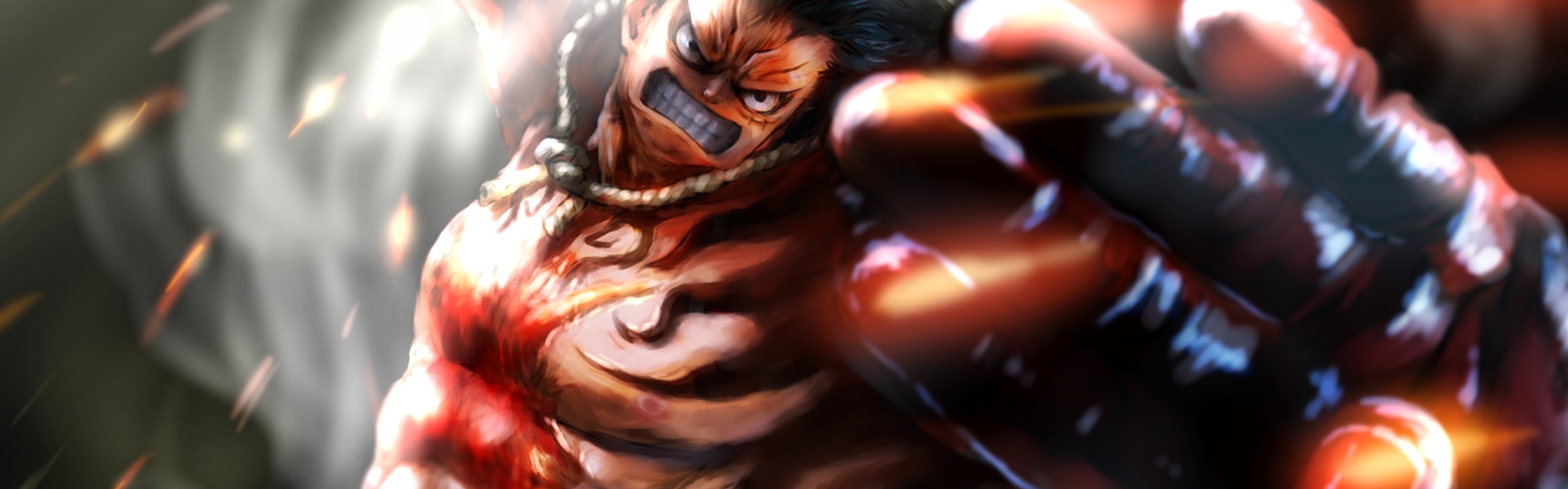 3840x1200 Resolution Monkey Luffy OP Art 3840x1200 Resolution Wallpaper ...
