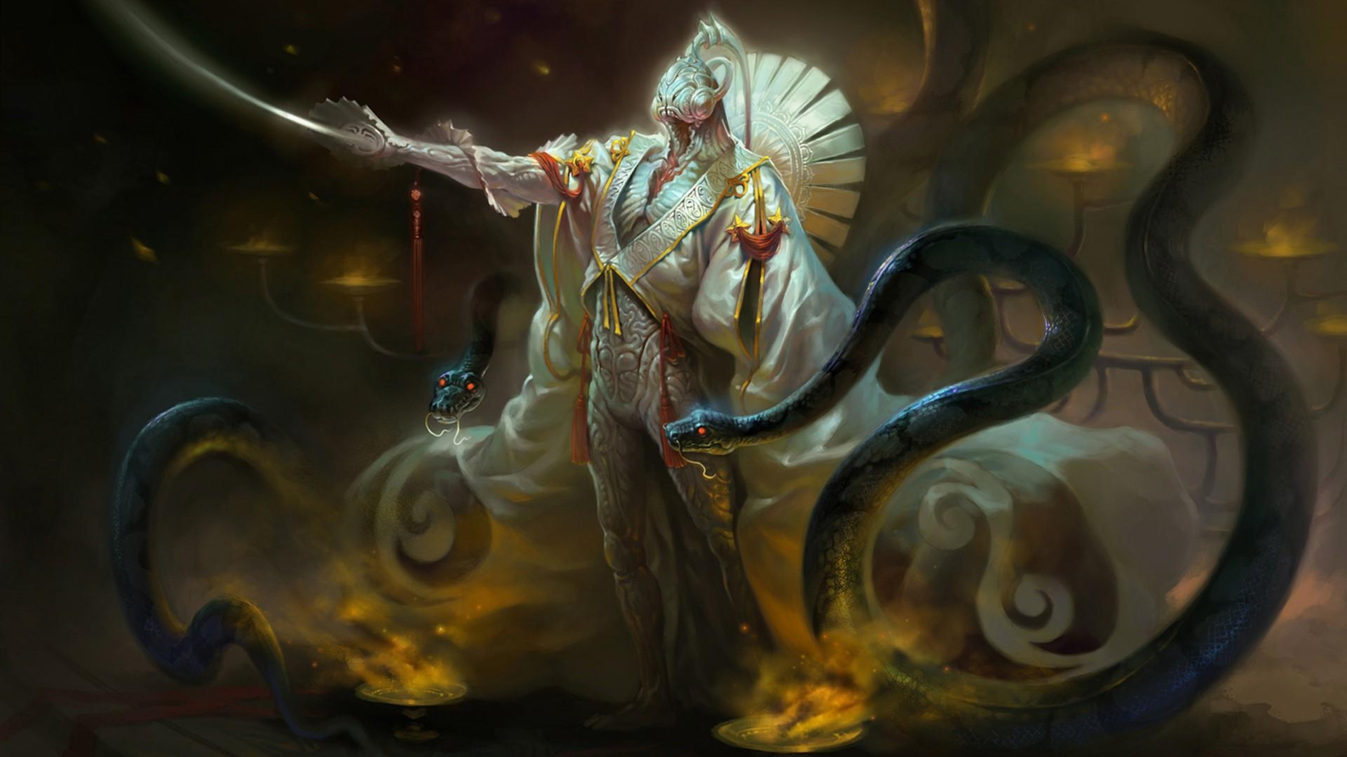 5120x2880 Resolution monster, hand, sword 5K Wallpaper - Wallpapers Den