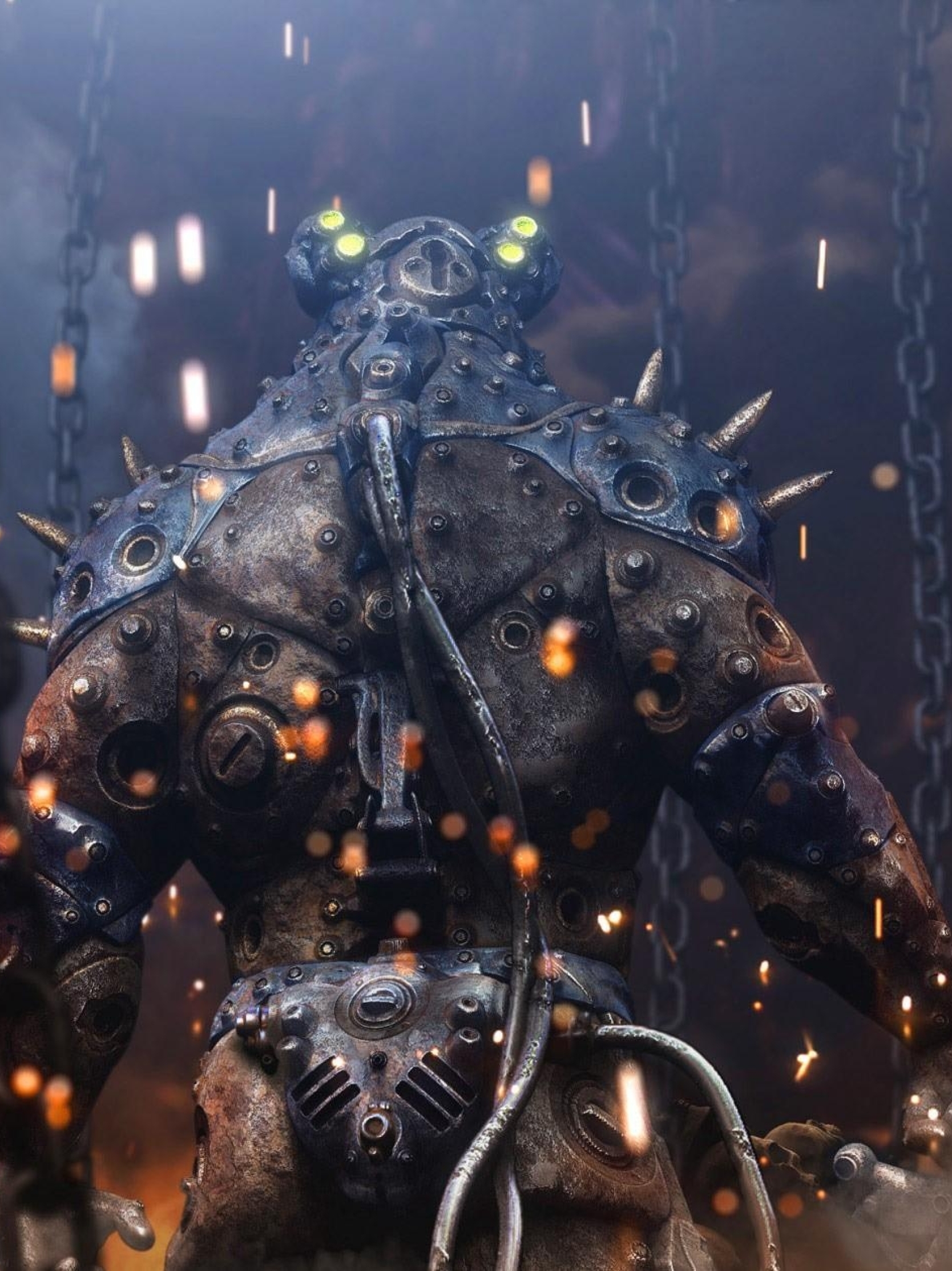 1668x2226 monster, spikes, spin 1668x2226 Resolution Wallpaper, HD ...