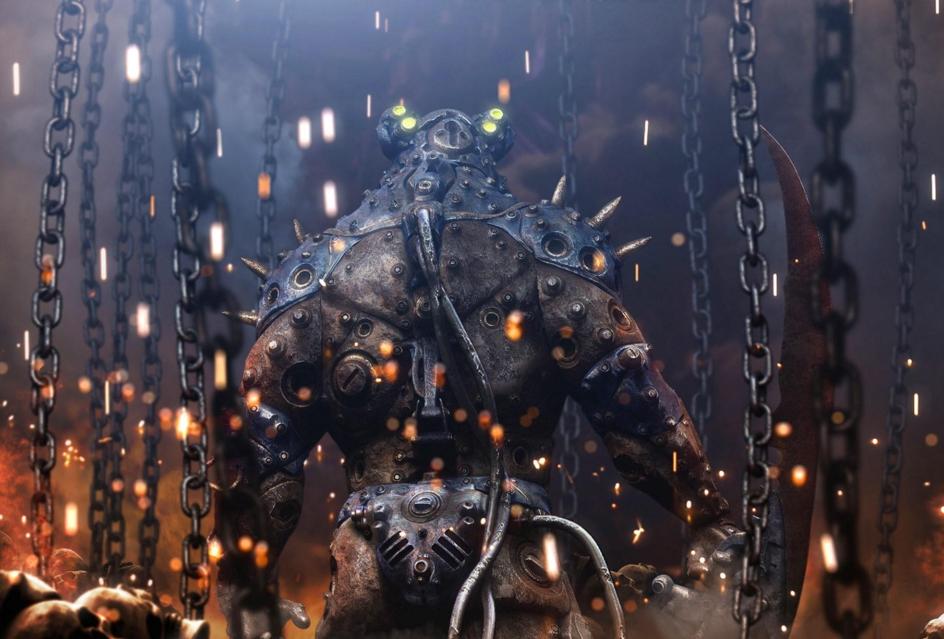 1937x1313 monster, spikes, spin 1937x1313 Resolution Wallpaper, HD ...