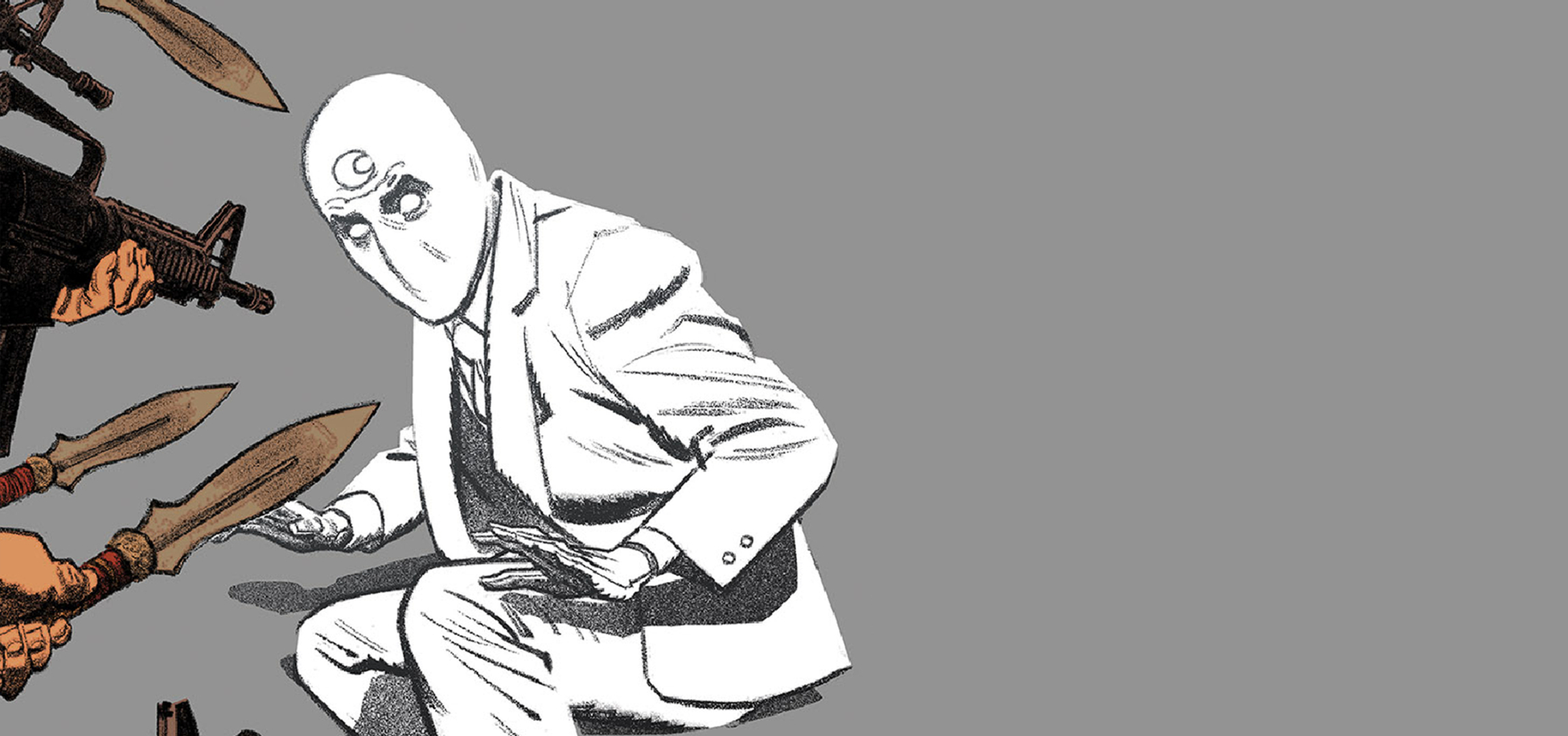 2300x1080 Resolution Moon Knight Comic Art Mr Knight 2300x1080 ...