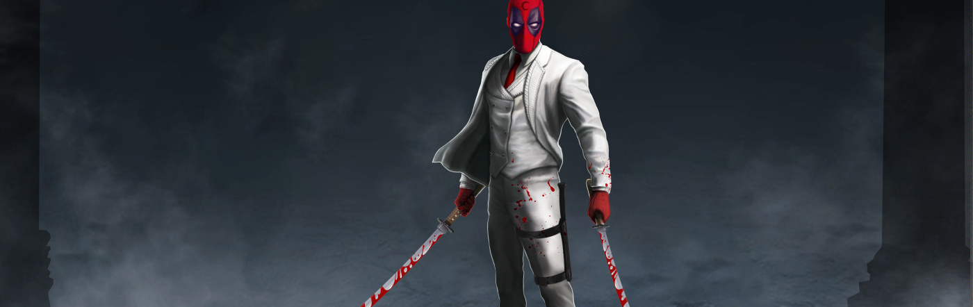 1400x442 Resolution Moon Knight X Deadpool Art 1400x442 Resolution ...