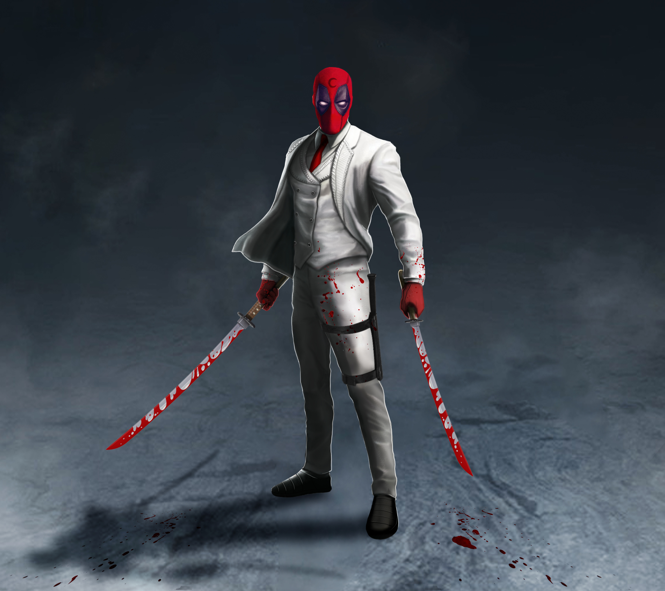2160x1920 Moon Knight X Deadpool Art 2160x1920 Resolution Wallpaper, HD ...