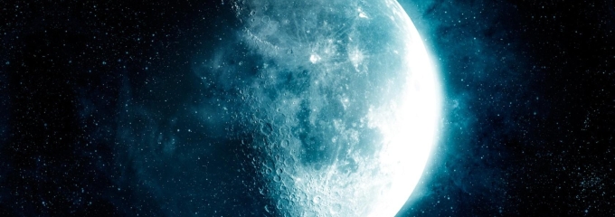 680x240 Resolution moon, stars, space 680x240 Resolution Wallpaper ...
