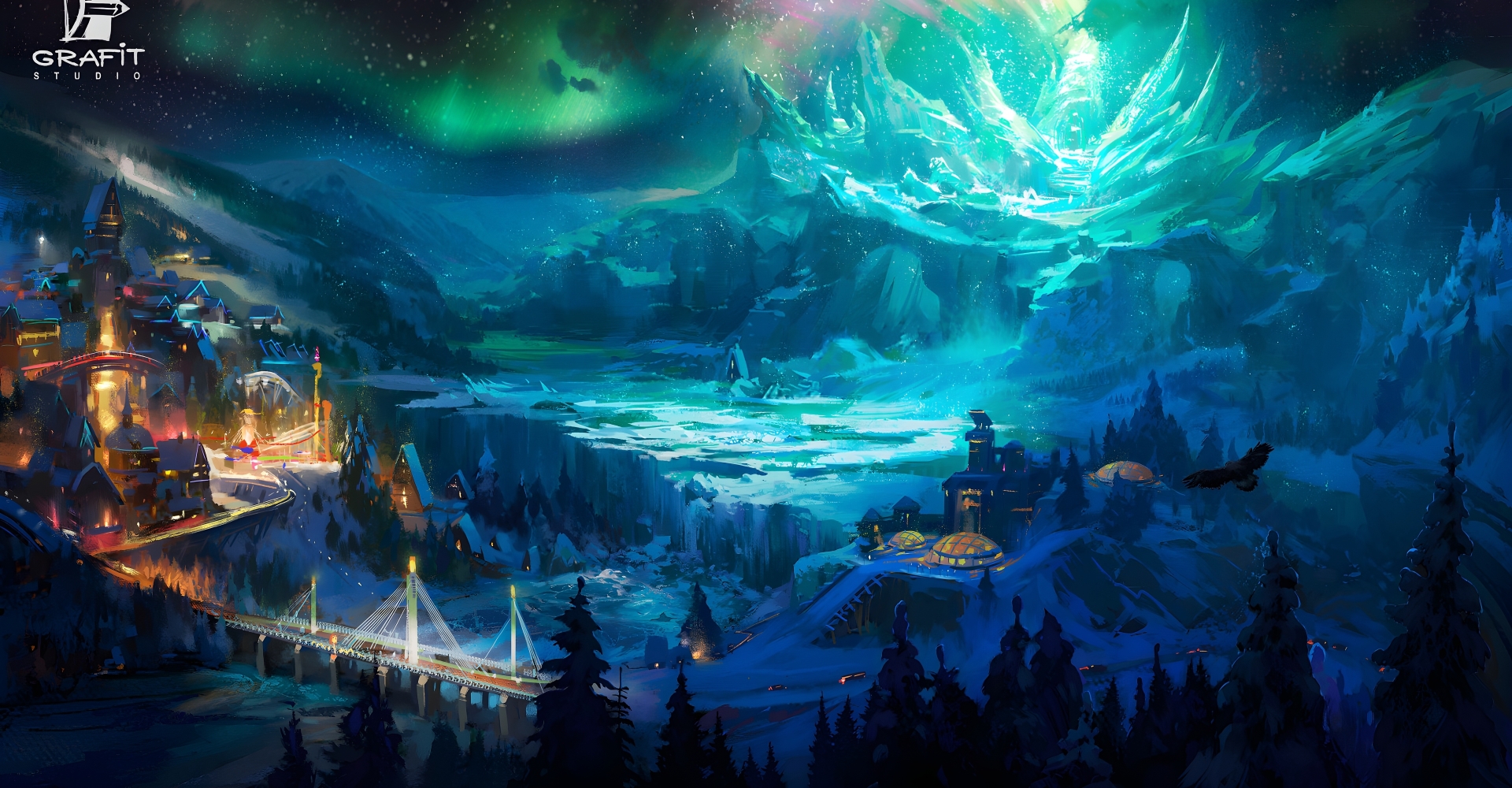 1920x1000 Resolution Moonlight Valley Art 1920x1000 Resolution ...