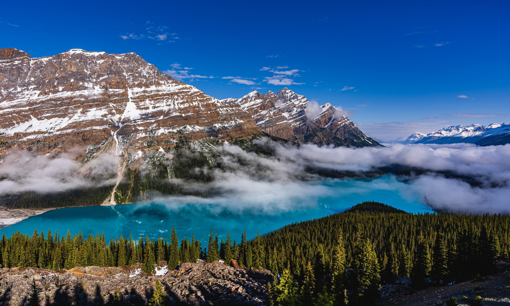 2000x1200 Resolution Moraine Lake HD Canada Lake 2000x1200 Resolution ...