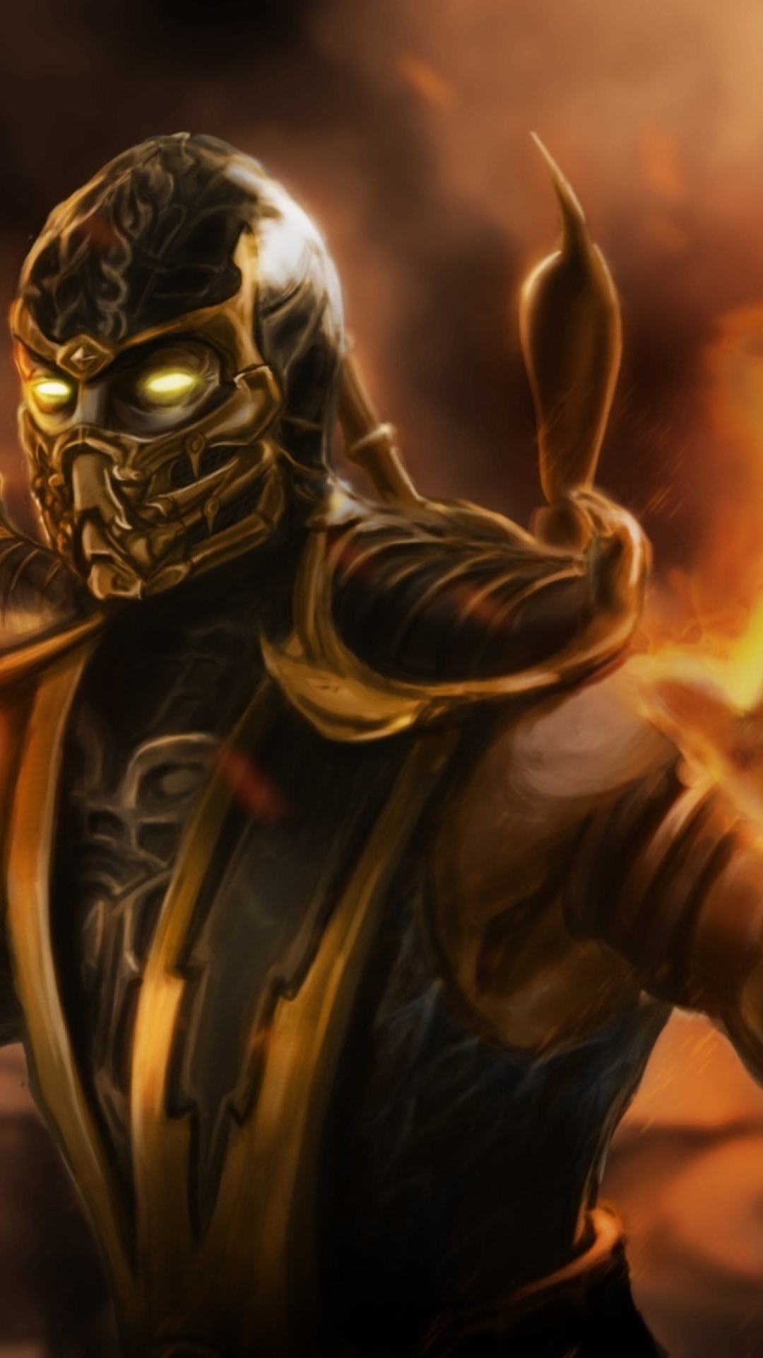 1080x1920 Resolution mortal kombat, scorpion, ninja Iphone 7, 6s, 6 ...
