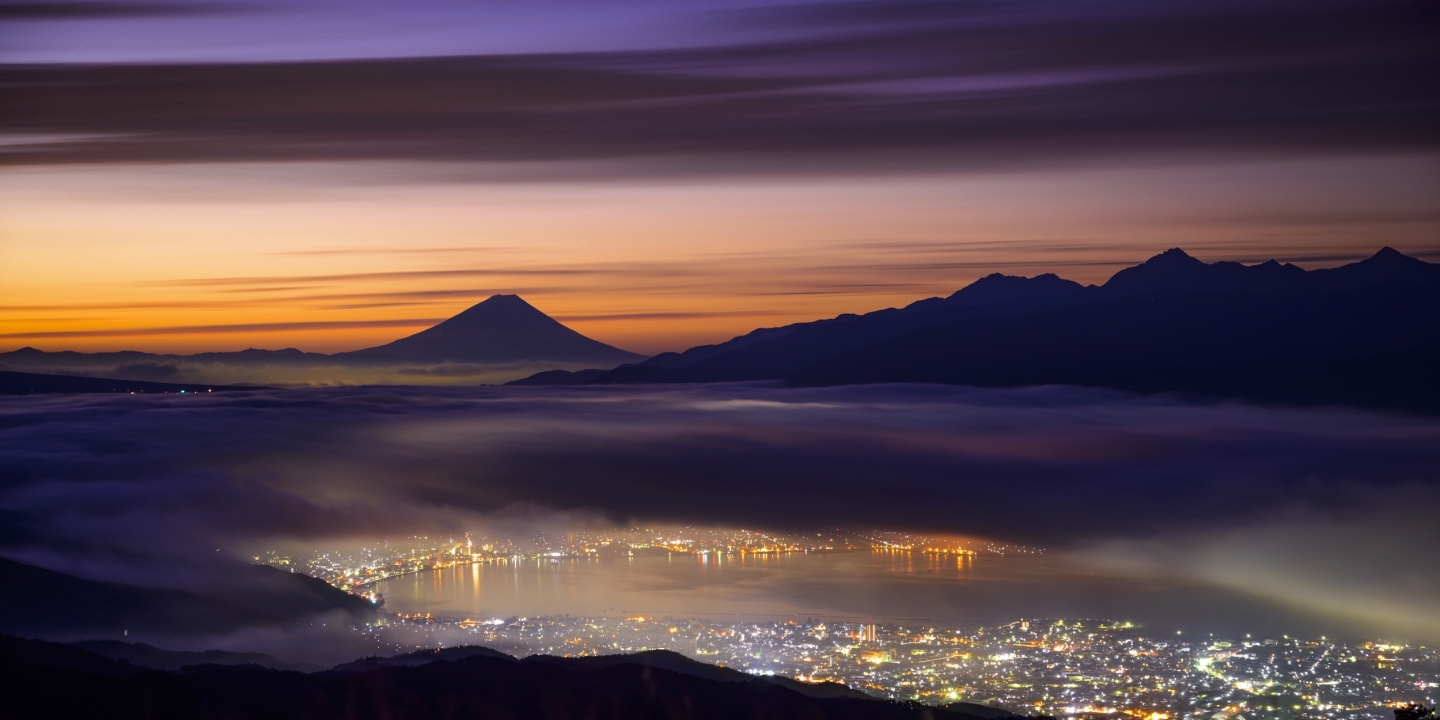 1440x720 Resolution Mount Fuji 4k Japan Photography Night 1440x720 ...