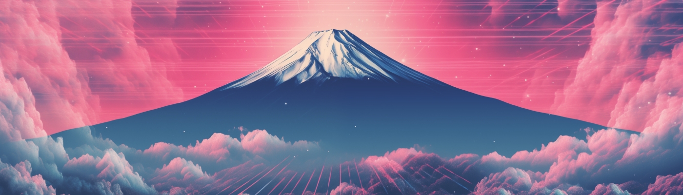 1400x400 Resolution Mount Fuji Neon 1400x400 Resolution Wallpaper ...