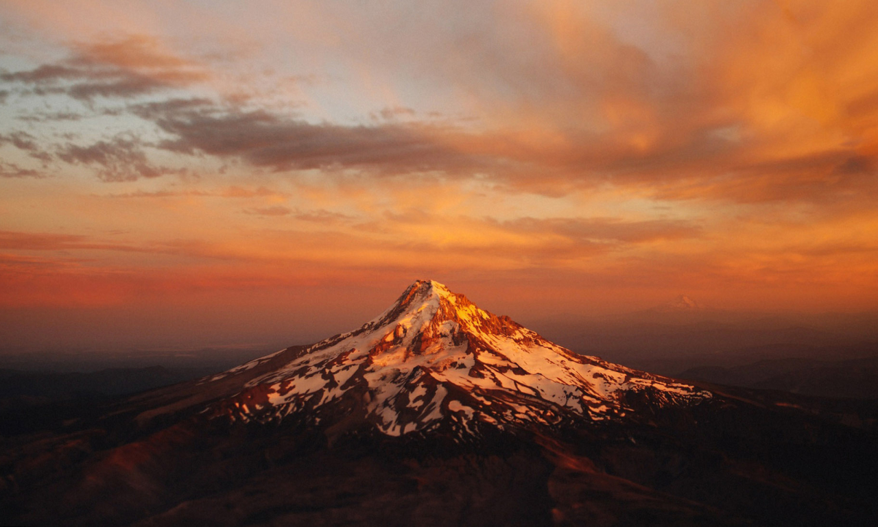 1280x769 Resolution Mount Hood HD Sunset 1280x769 Resolution Wallpaper ...