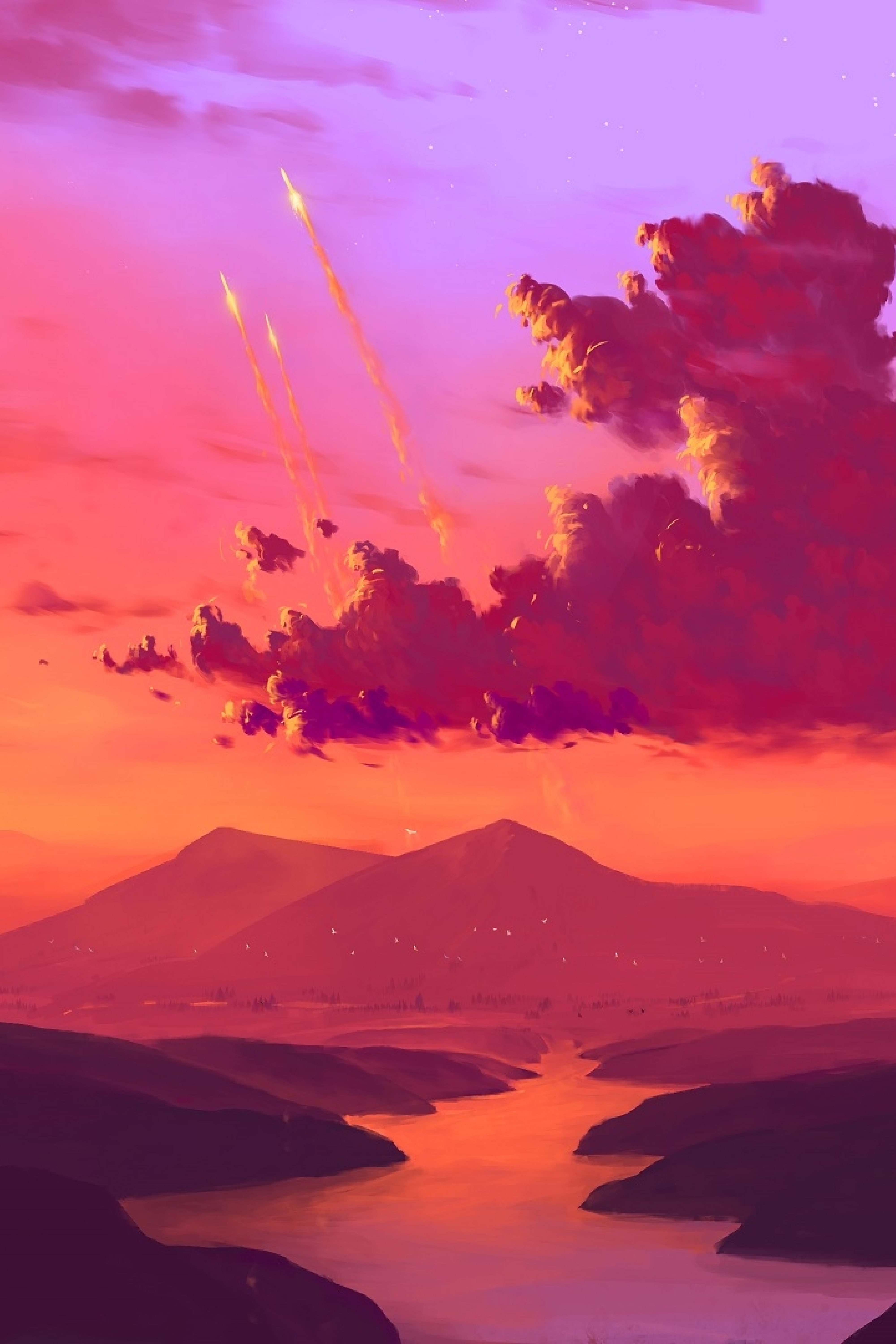 4000x6000 Resolution Mountain Lights Digital Art 4000x6000 Resolution ...