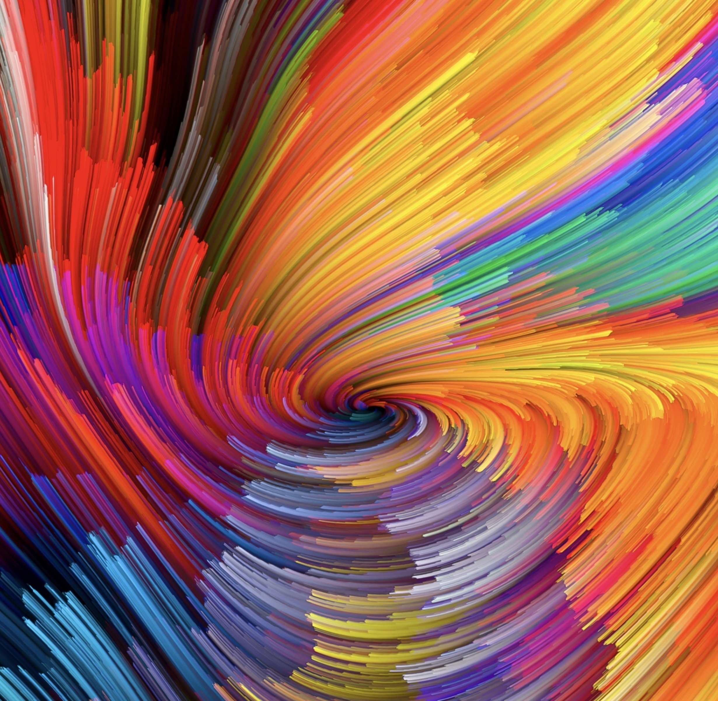 2460x2400 Resolution Multi Color Spiral 2460x2400 Resolution Wallpaper ...