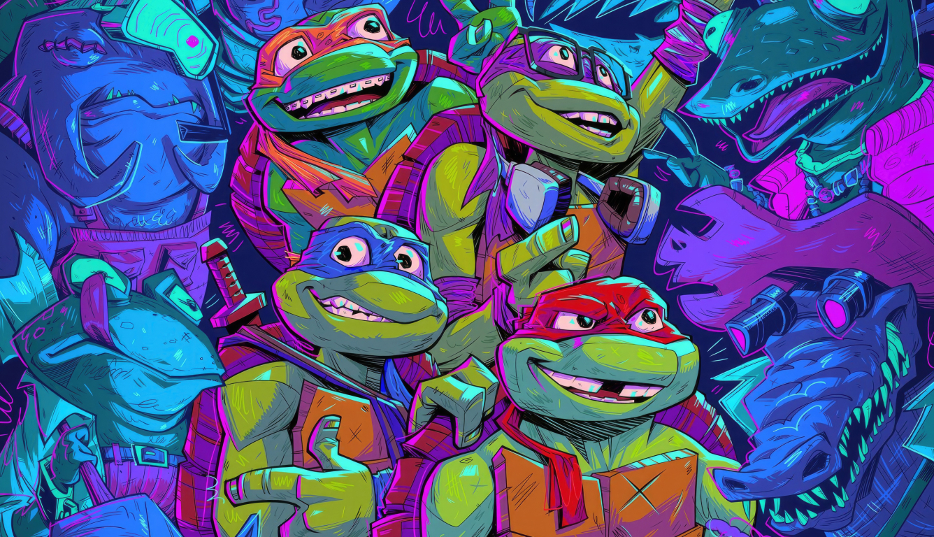 1336x768 Resolution Mutant Mayhem 4k Teenage Mutant Ninja Turtles Movie ...