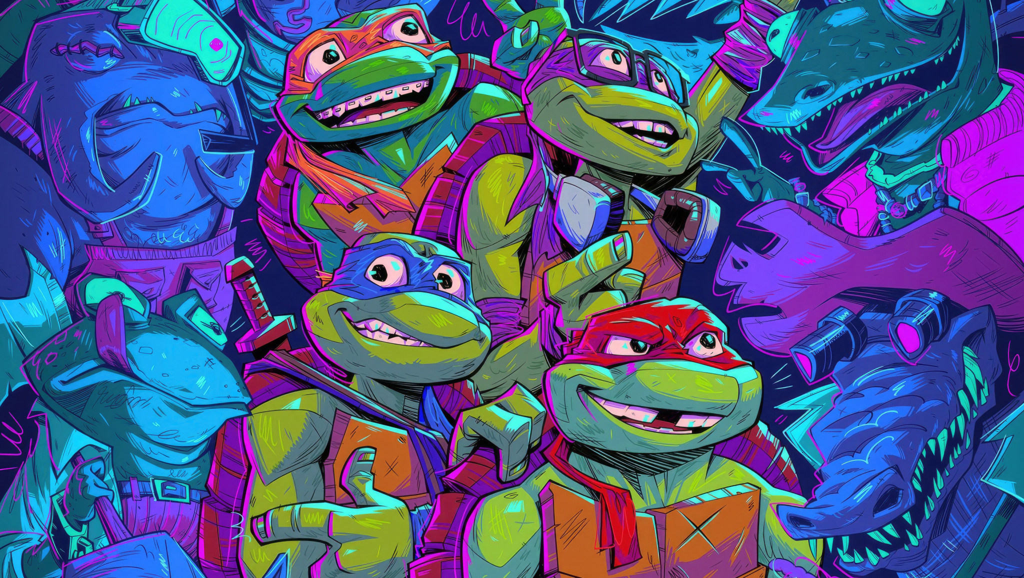 2048x1156 Resolution Mutant Mayhem 4k Teenage Mutant Ninja Turtles ...