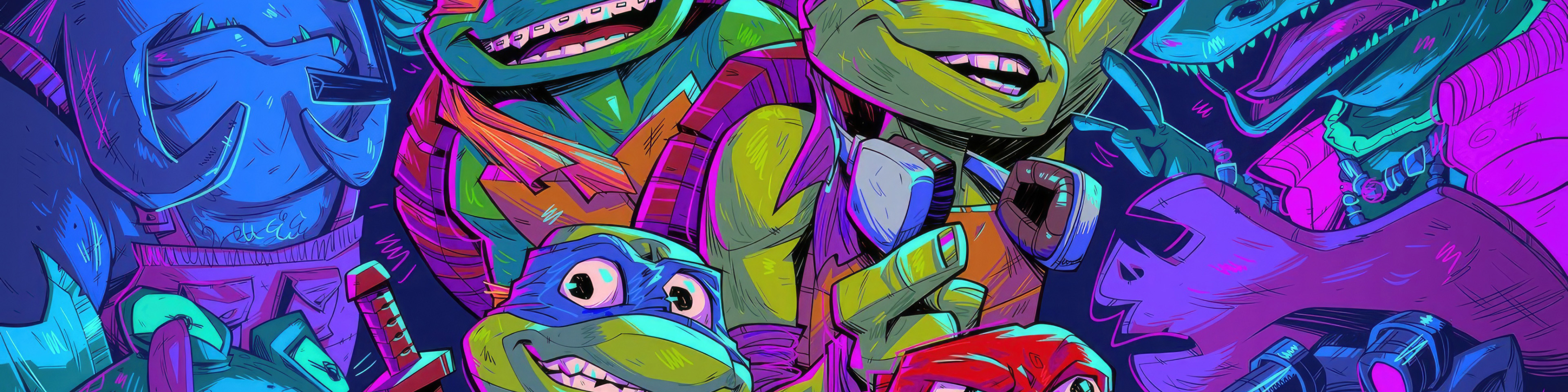 4080x1020 Resolution Mutant Mayhem 4k Teenage Mutant Ninja Turtles ...