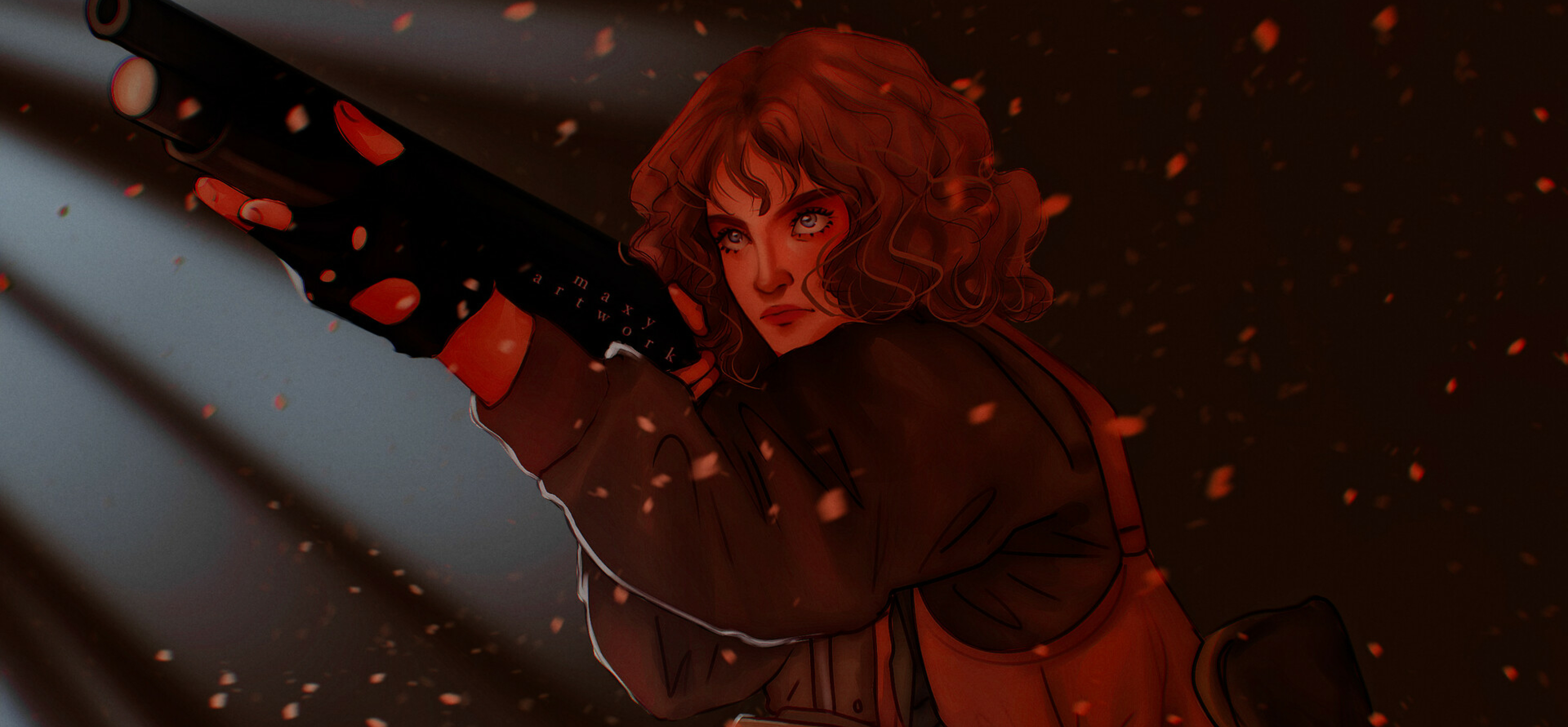 3449x1600 Resolution Nancy Wheeler Stranger Things HD Fan Art 2022 ...