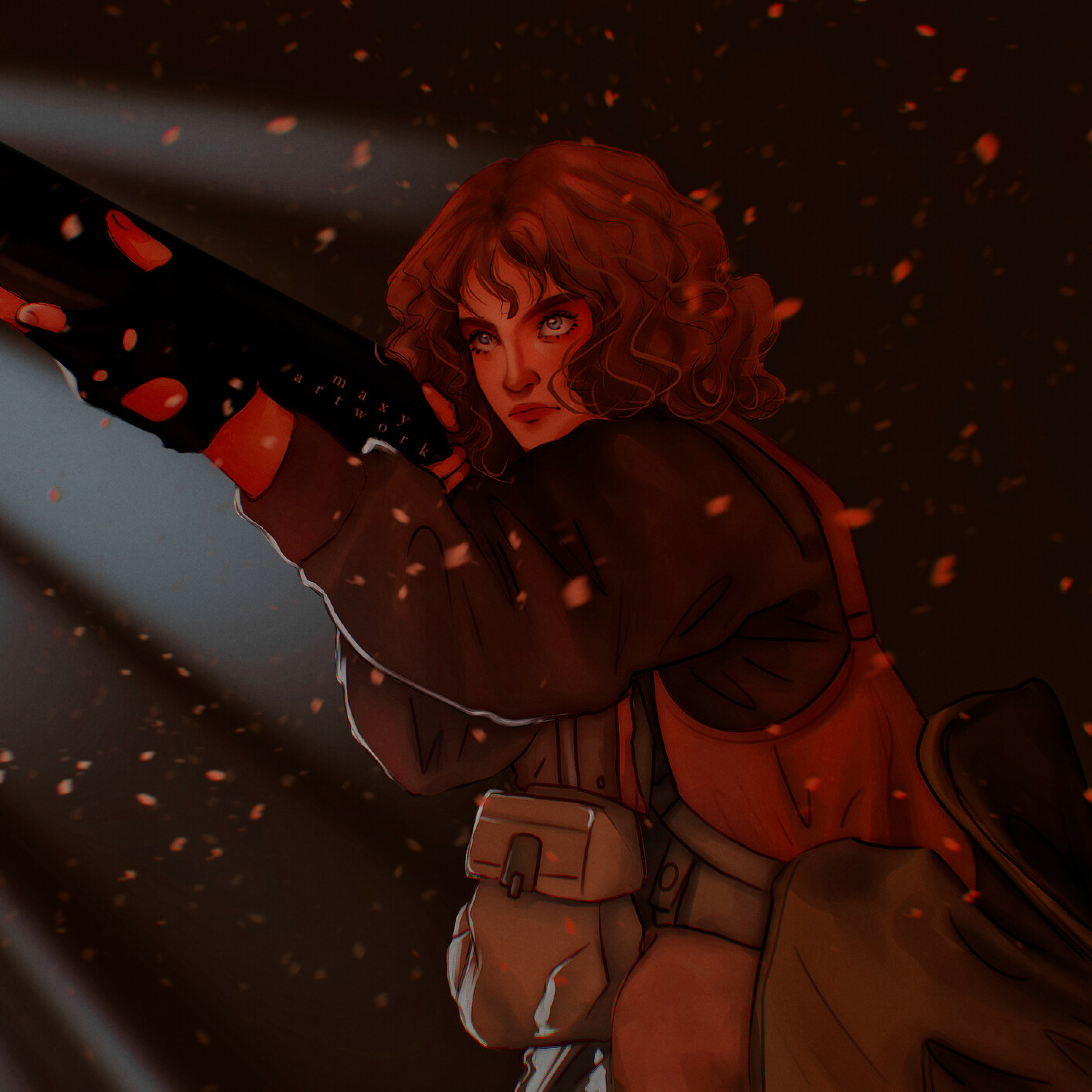 3840x3840 Resolution Nancy Wheeler Stranger Things HD Fan Art 2022 ...