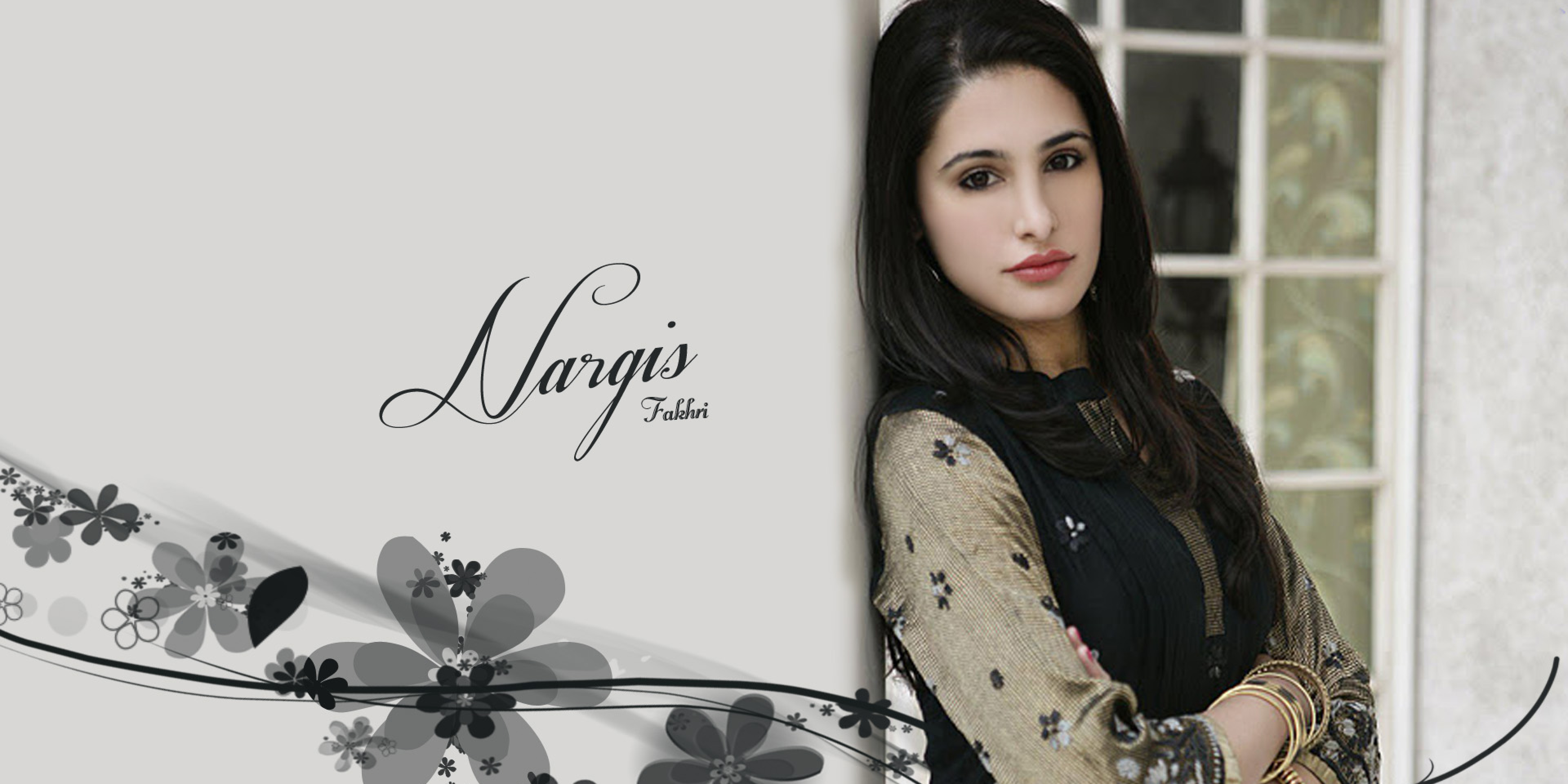 3840x1920 Nargis Fakhri gorgeous wallpaper 3840x1920 Resolution ...