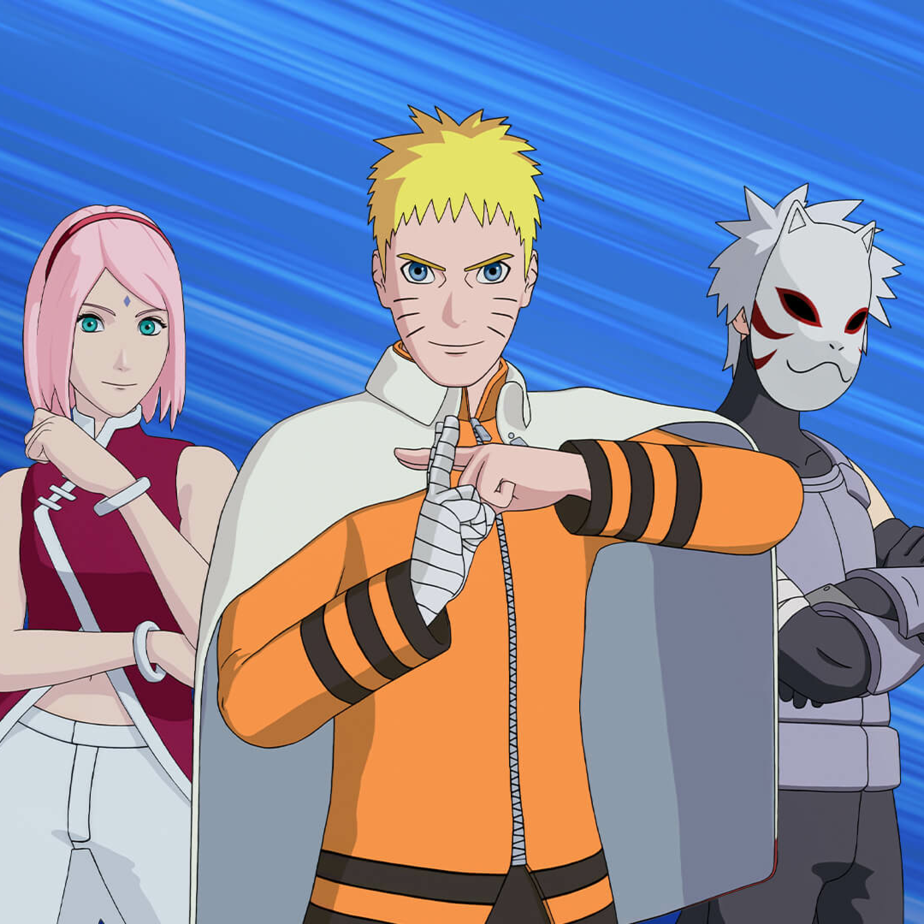 3840x3840 Resolution Naruto Team x Fortnite HD 3840x3840 Resolution ...
