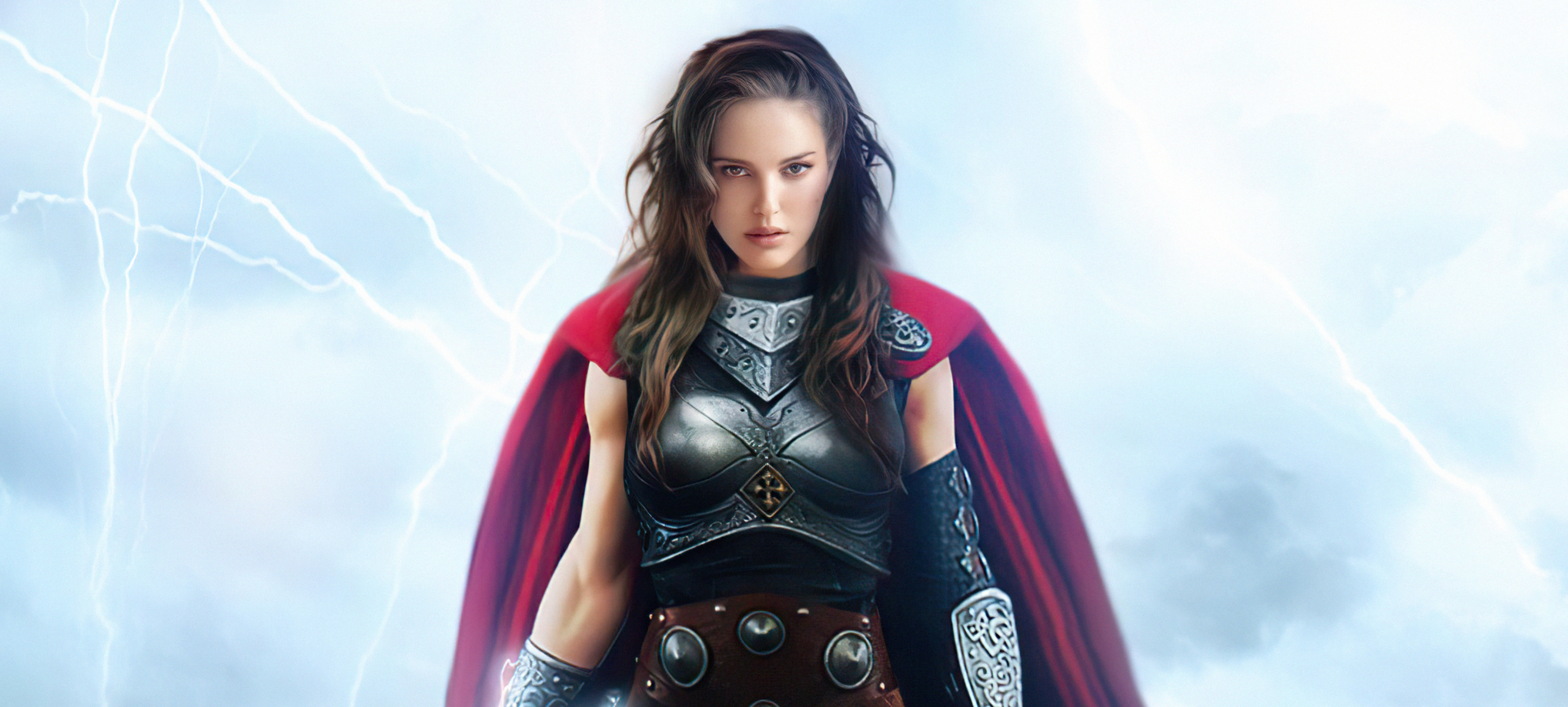 2037x919 Resolution Natalie Portman As Lady Thor FanArt 2037x919 ...