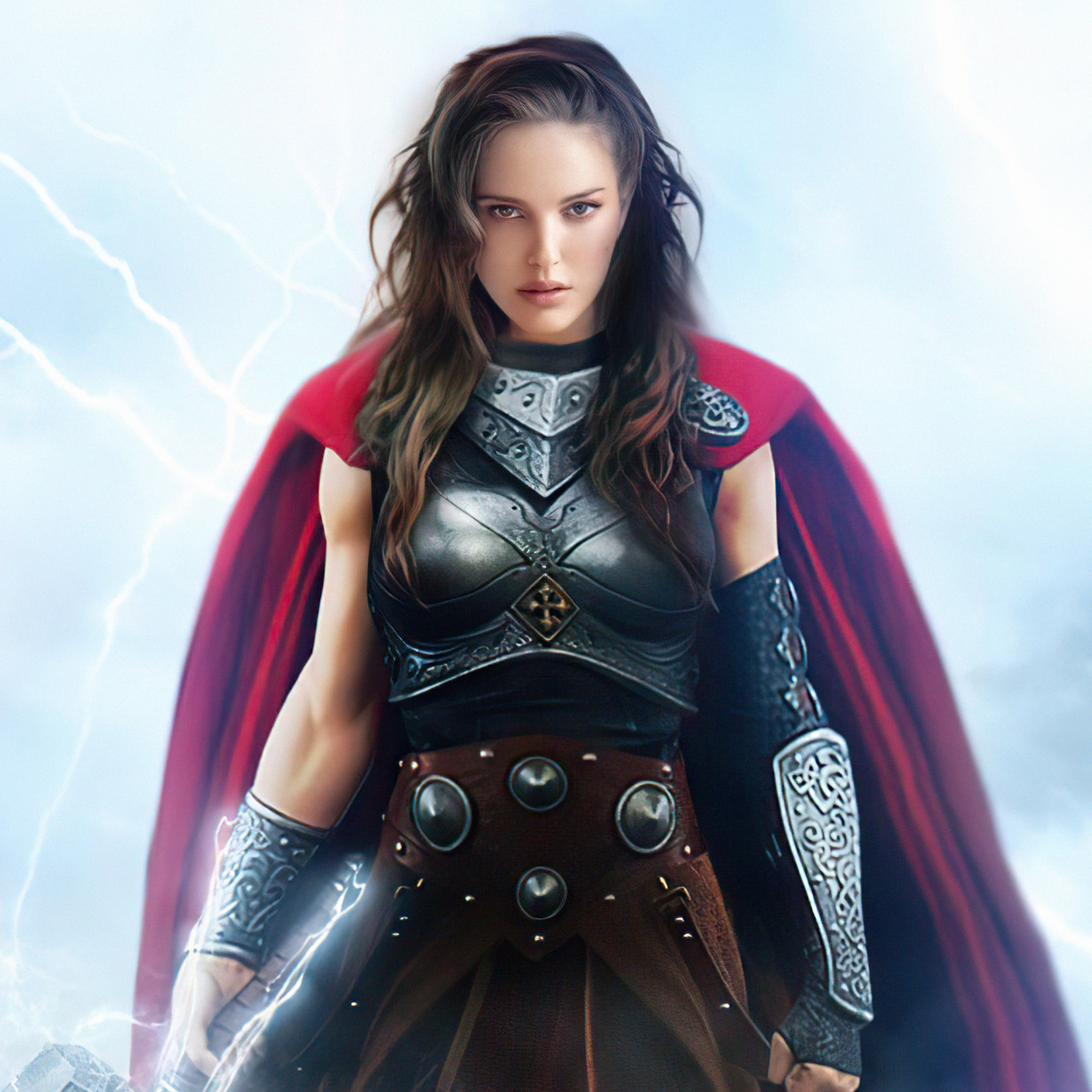 2480x2480 Resolution Natalie Portman As Lady Thor FanArt 2480x2480 ...