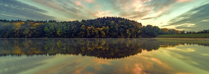 680x240 Resolution Nature Lake Reflection On River 680x240 Resolution ...