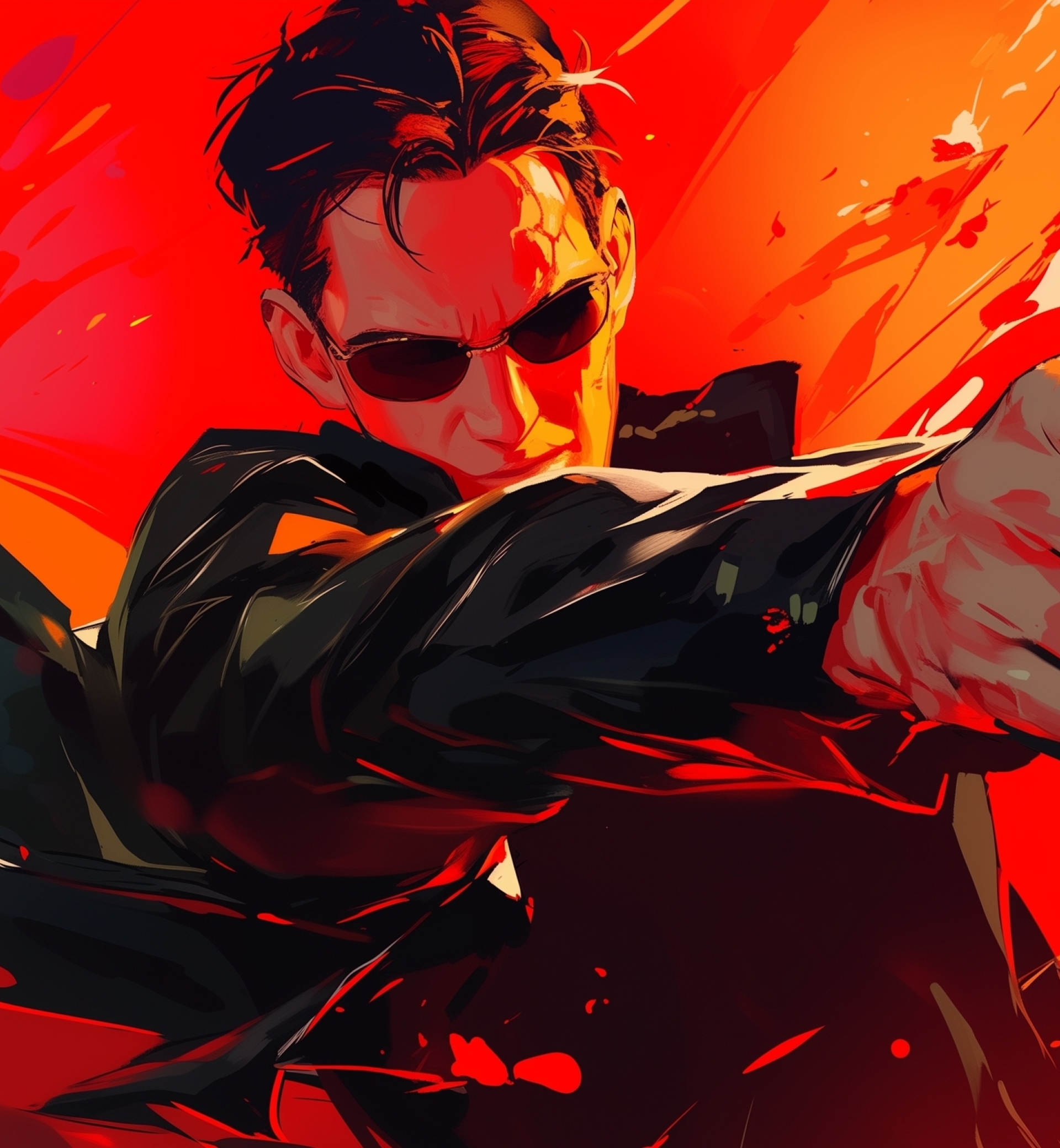 1920x2080 Resolution Neo Cool The Matrix Digital Action Scene 1920x2080 ...