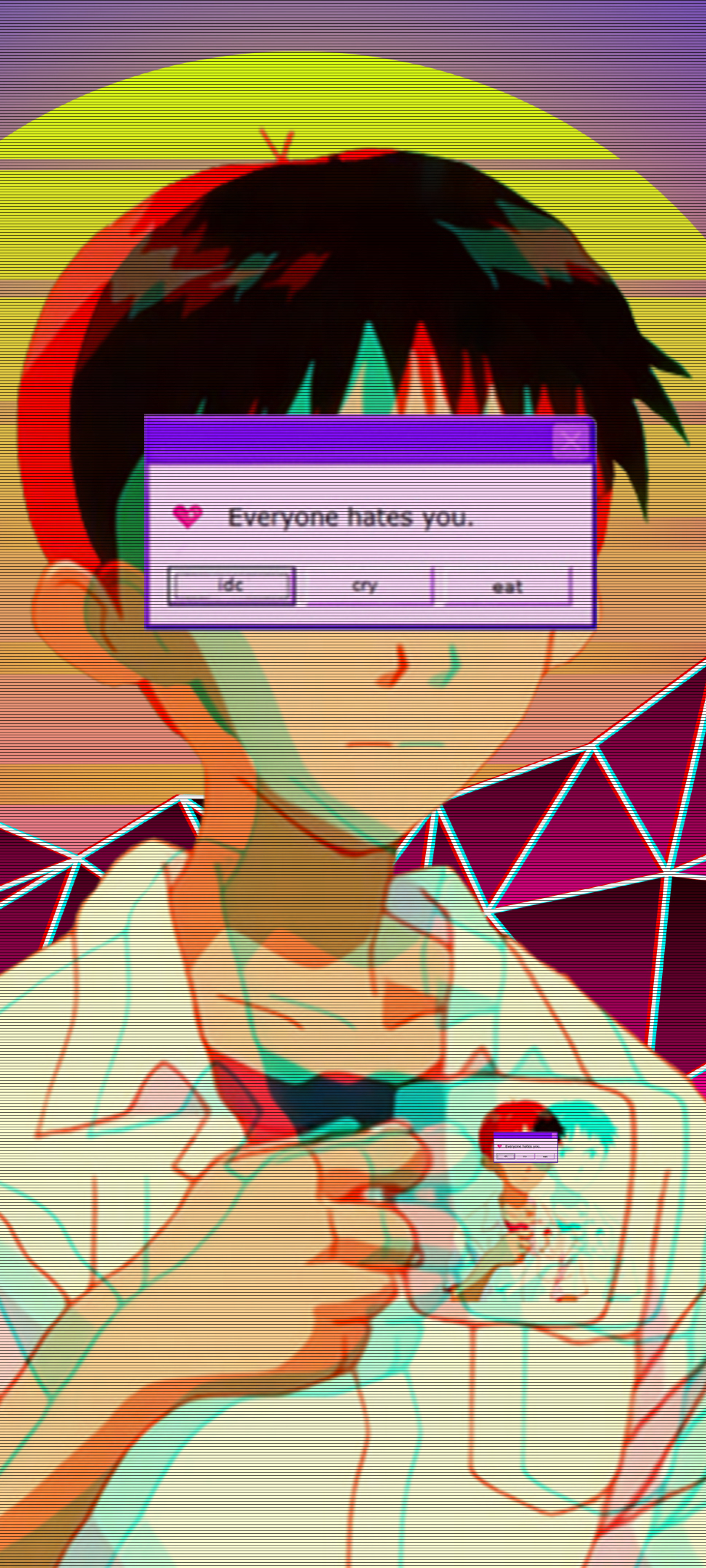 1728x3840 Resolution Neon Genesis Evangelion Vaporwave 1728x3840 ...