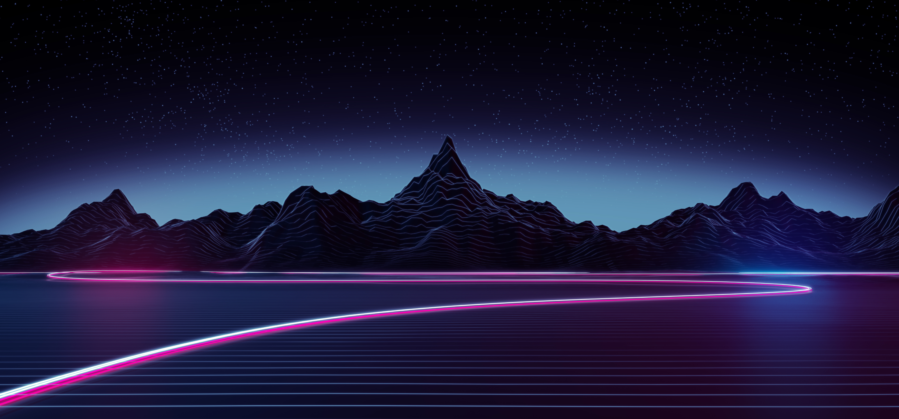 3088x1440 Resolution Neon Highway 3088x1440 Resolution Wallpaper ...